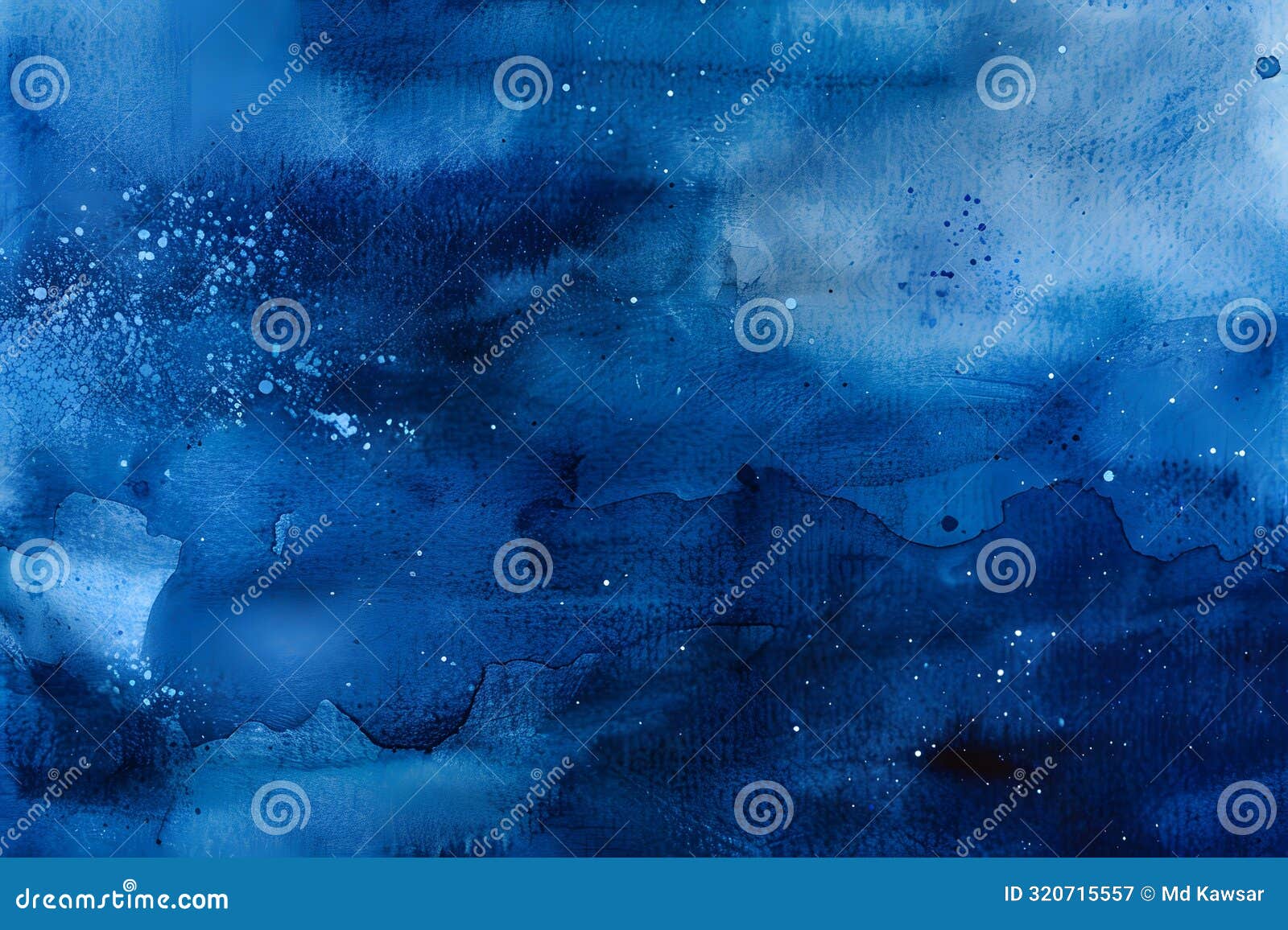 Deep Blue Watercolor Background Texture Stock Illustration ...