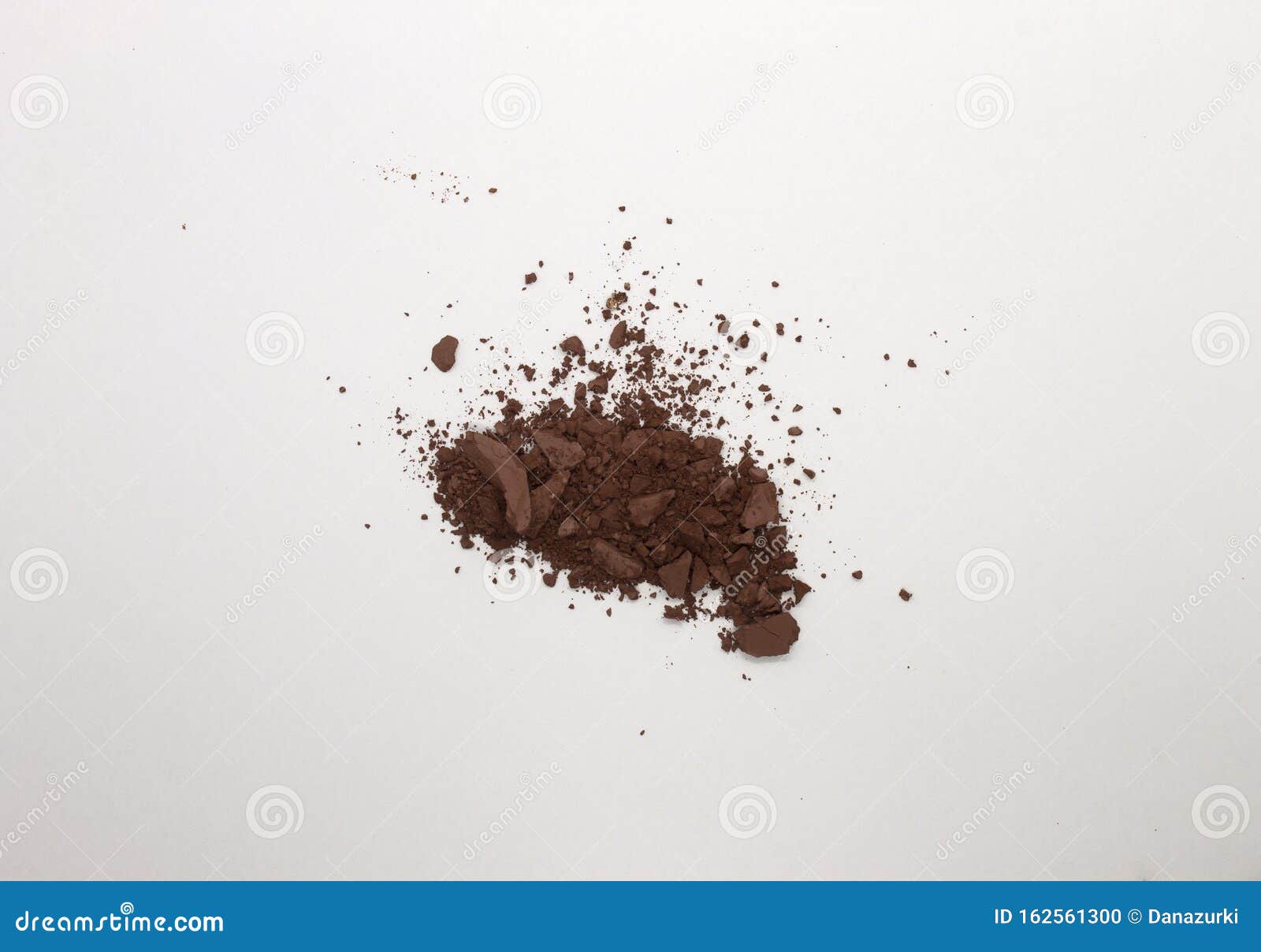 Deep Brown Eyeshadow Isolated on a White Background Stock Photo - Image ...