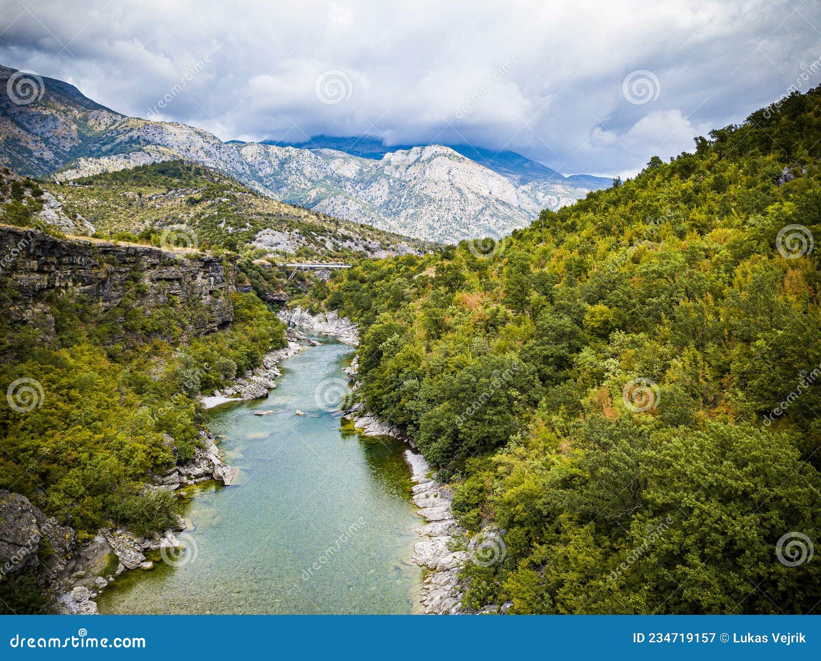 Deep Canyon Moraca in Montenegro Stock Image - Image of vacation, park ...