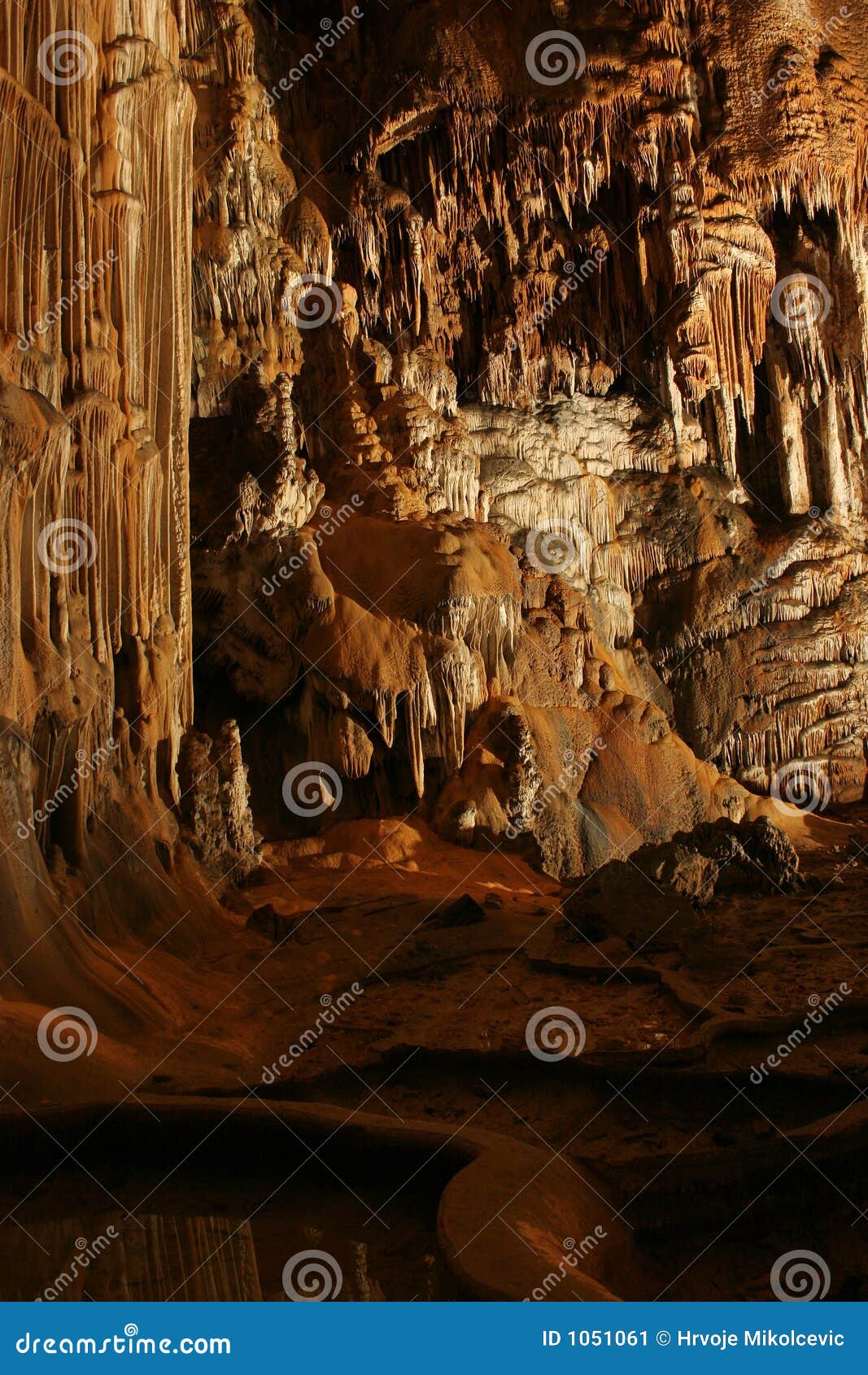 Deep in the cave stock image. Image of stalactite, national - 1051061