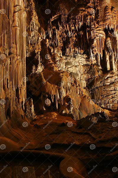 Deep in the cave stock image. Image of stalactite, national - 1051061