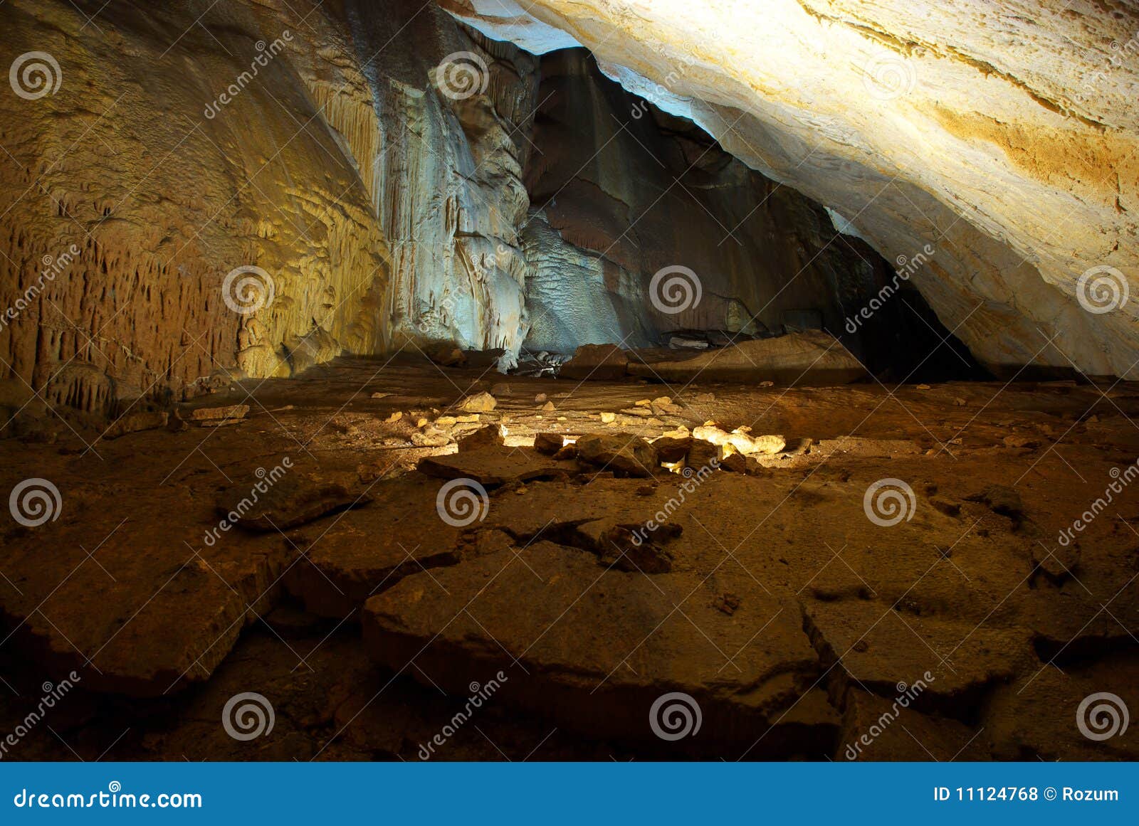 Deep in cave stock photo. Image of corridor, religion - 11124768