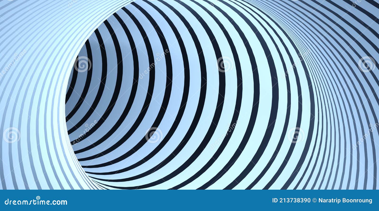 Deep Circle To Form a Spiral in the Pipe. Pipe with a Deep Bottom ...