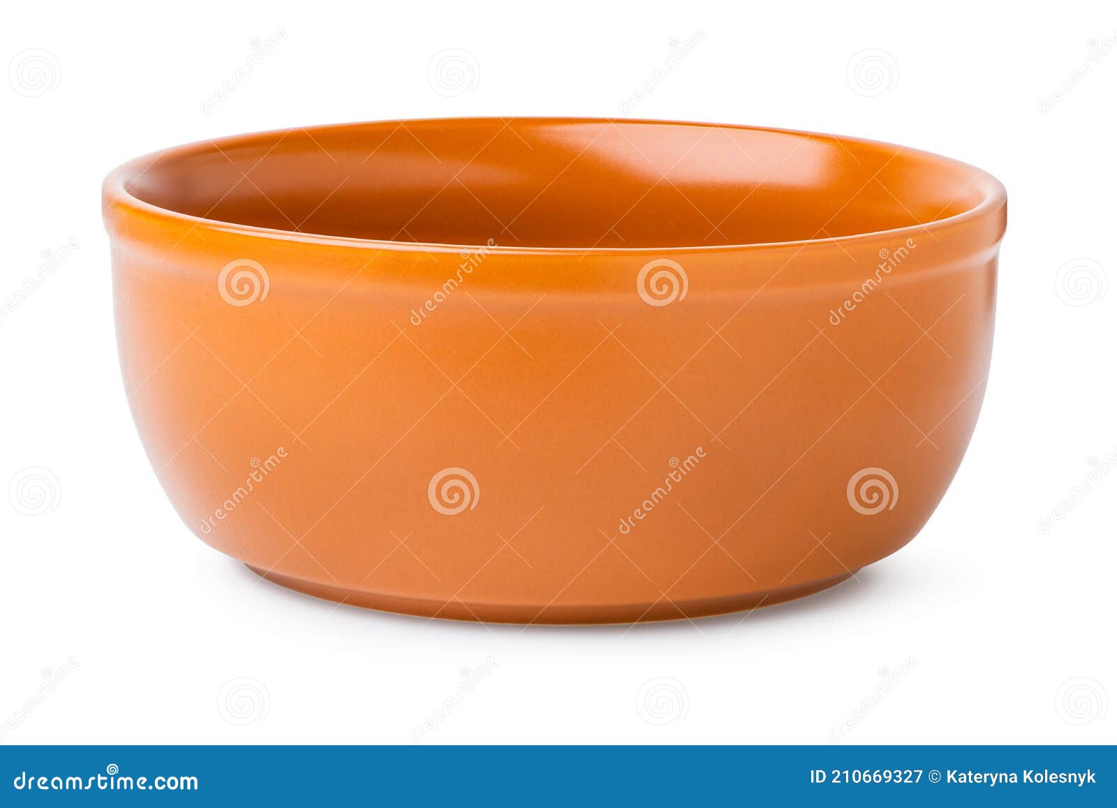 Deep clay bowl stock image. Image of food, utensil, bowl - 210669327