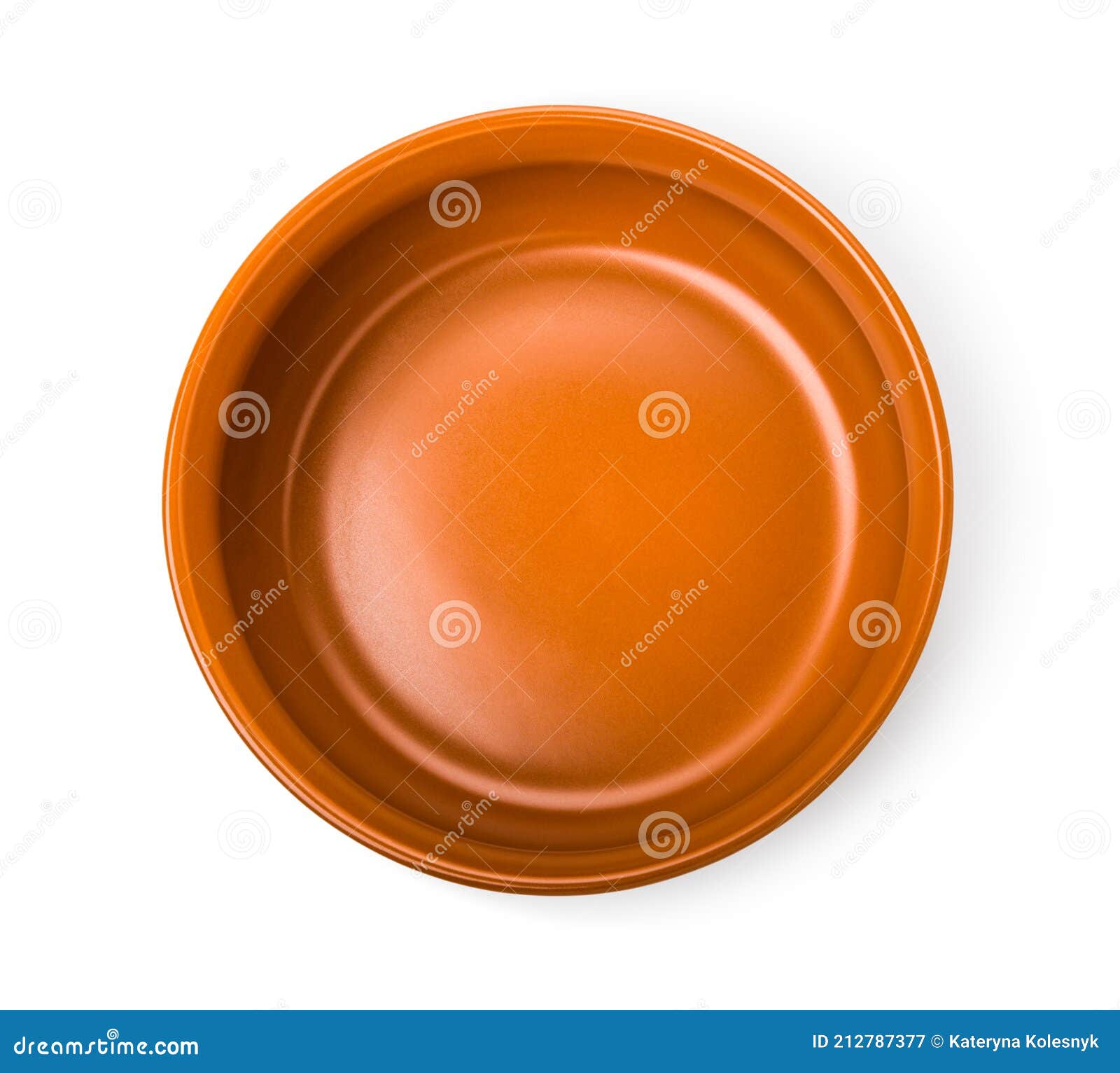 Deep clay plate stock image. Image of dinner, white - 212787377