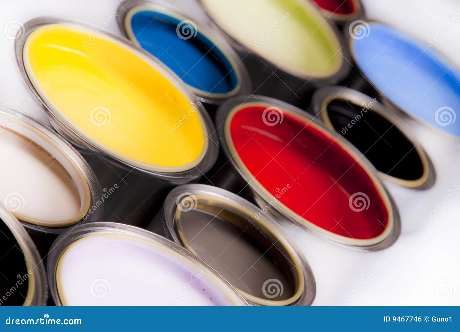 Deep colors of paint stock photo. Image of home, paintbrush - 9467746