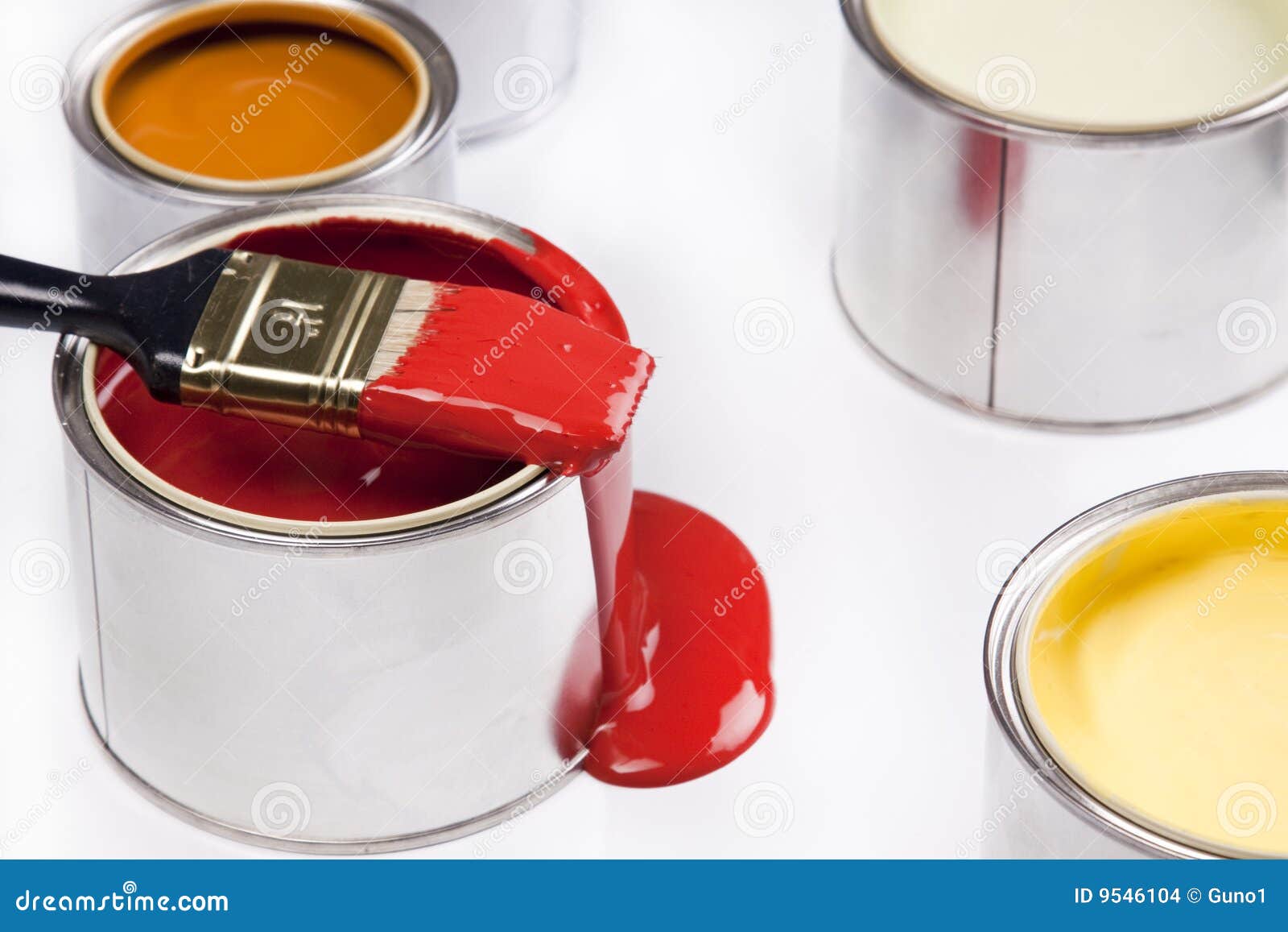 Deep colors of paint stock photo. Image of artist, orange - 9546104