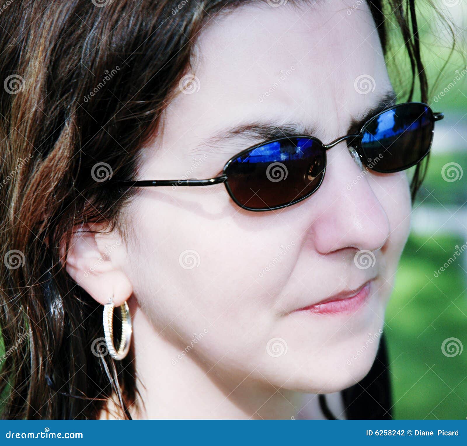 Deep concentration stock photo. Image of brunette, portrait - 6258242