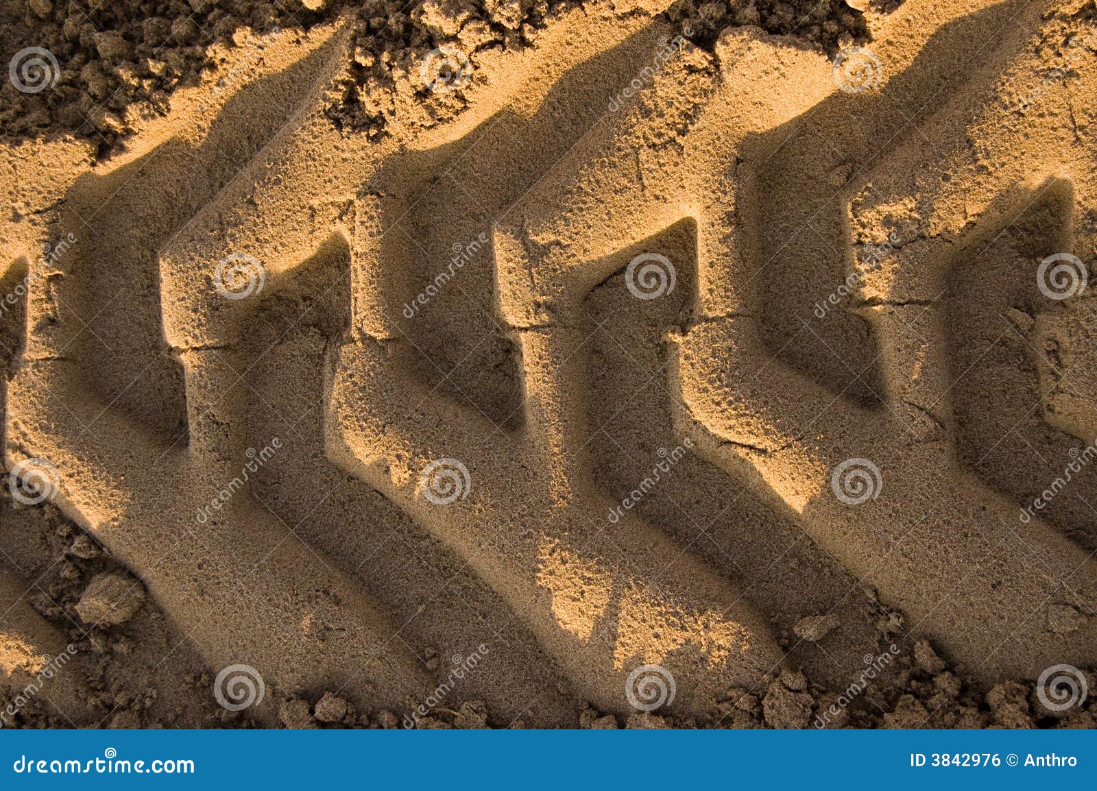 Deep Construction Tracks in Sand Stock Photo - Image of power, pattern ...
