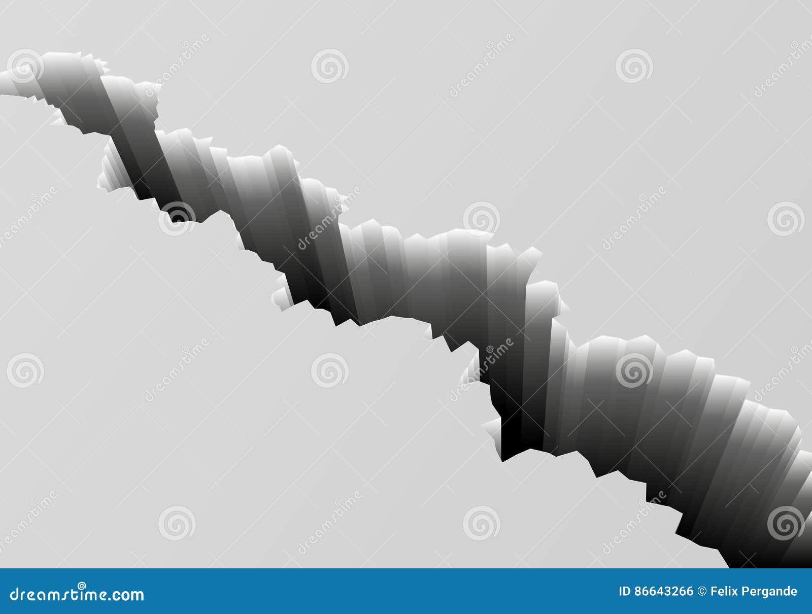 Deep cracked ground stock illustration. Illustration of catastrophe ...