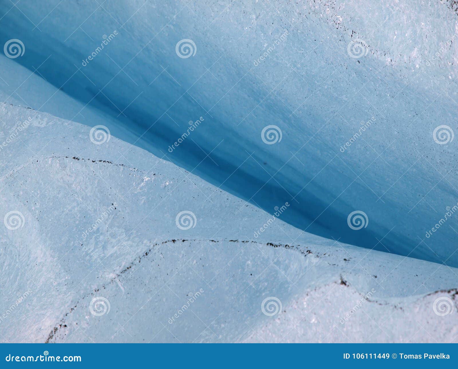 Crevasse in glacier stock image. Image of blue, crevasse - 106111449