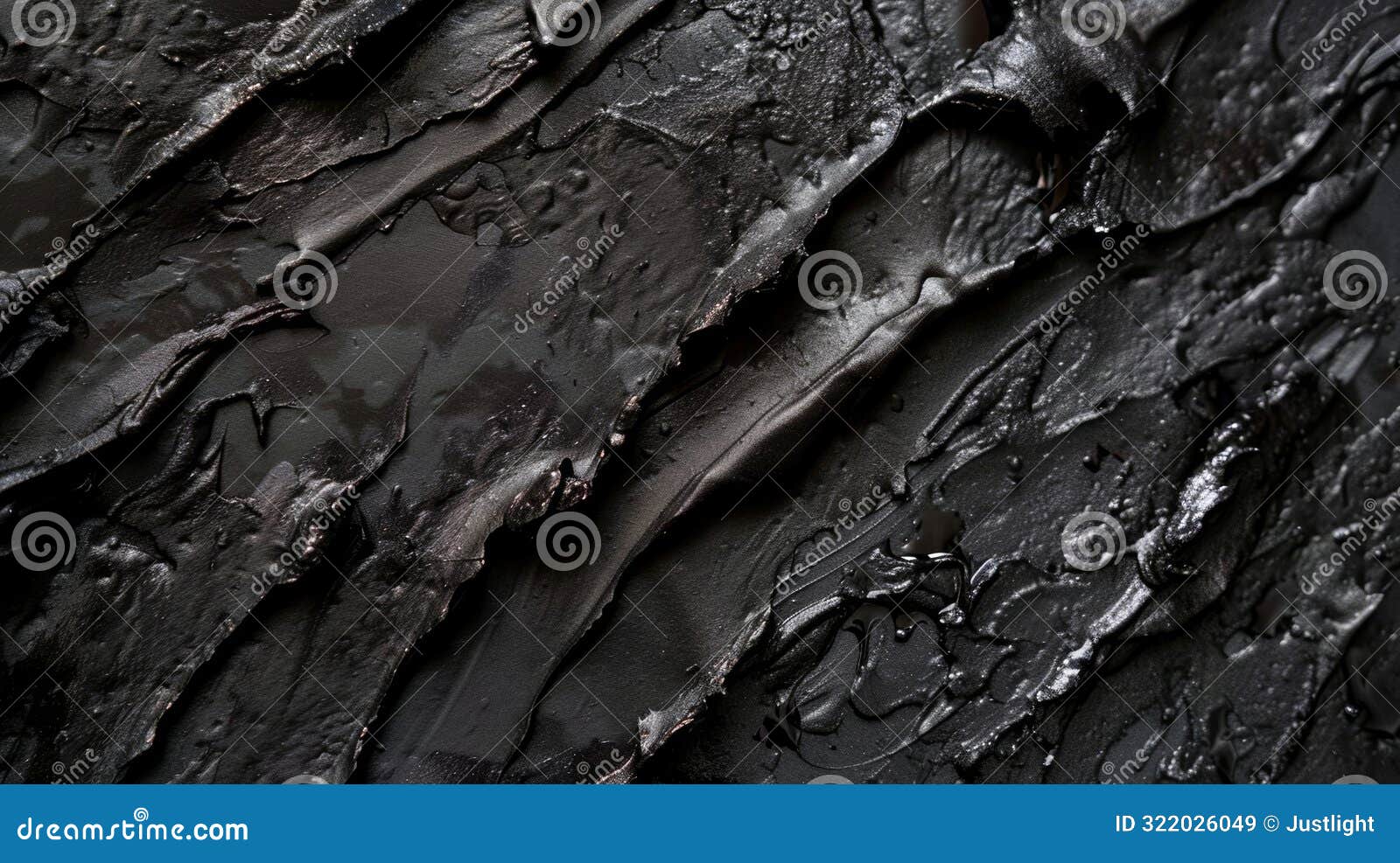 Deep and Dark this Slick Mud Texture Has a Slippery Sheen and a Thick ...