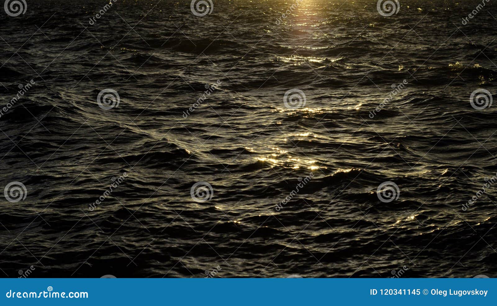 Deep Dark Water at Sunset with Waves Stock Image - Image of ship, looks ...