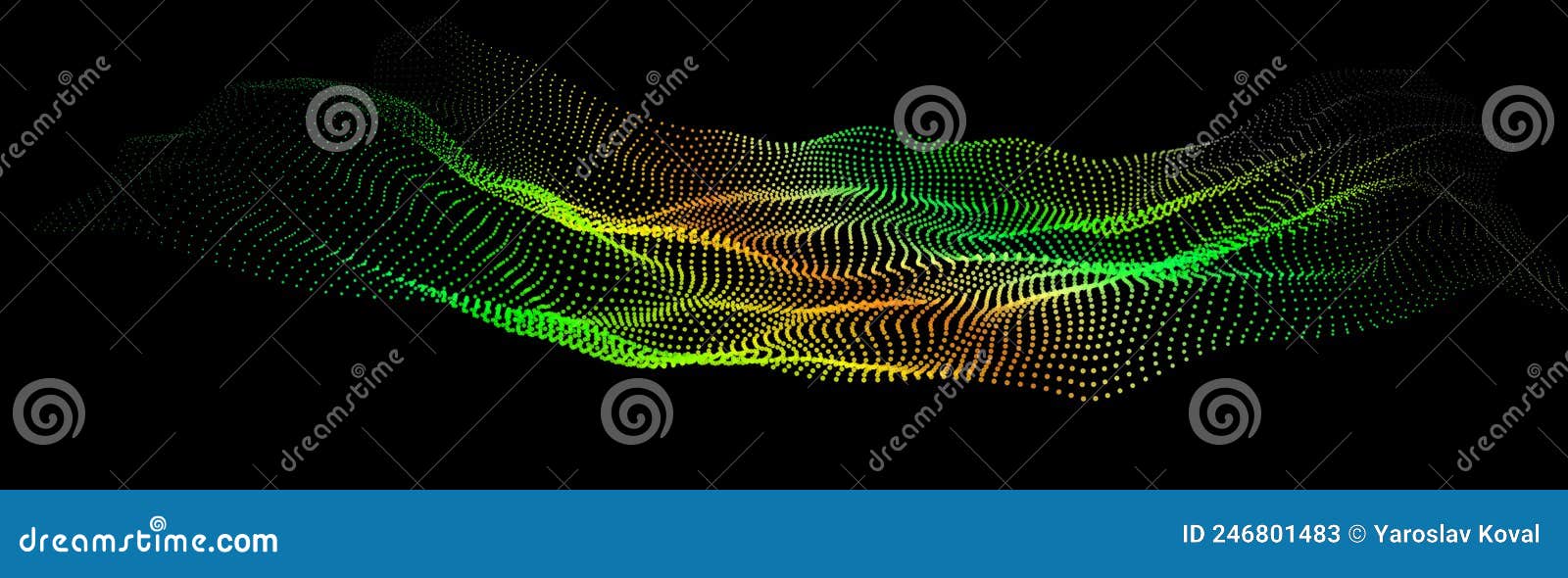 Deep Data As Part of Big Data. Point Wave Ui Hud Stock Vector ...