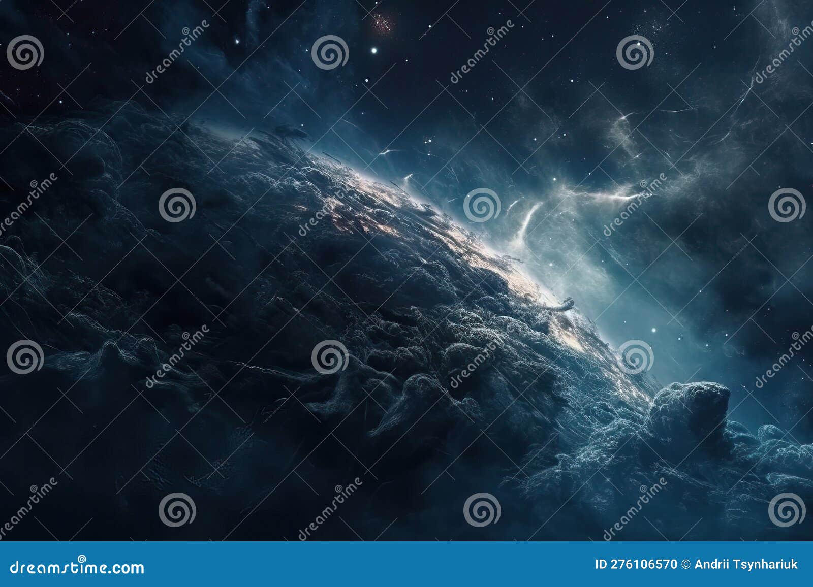 Starlight In Deep Space Cartoon Vector | CartoonDealer.com #52044495