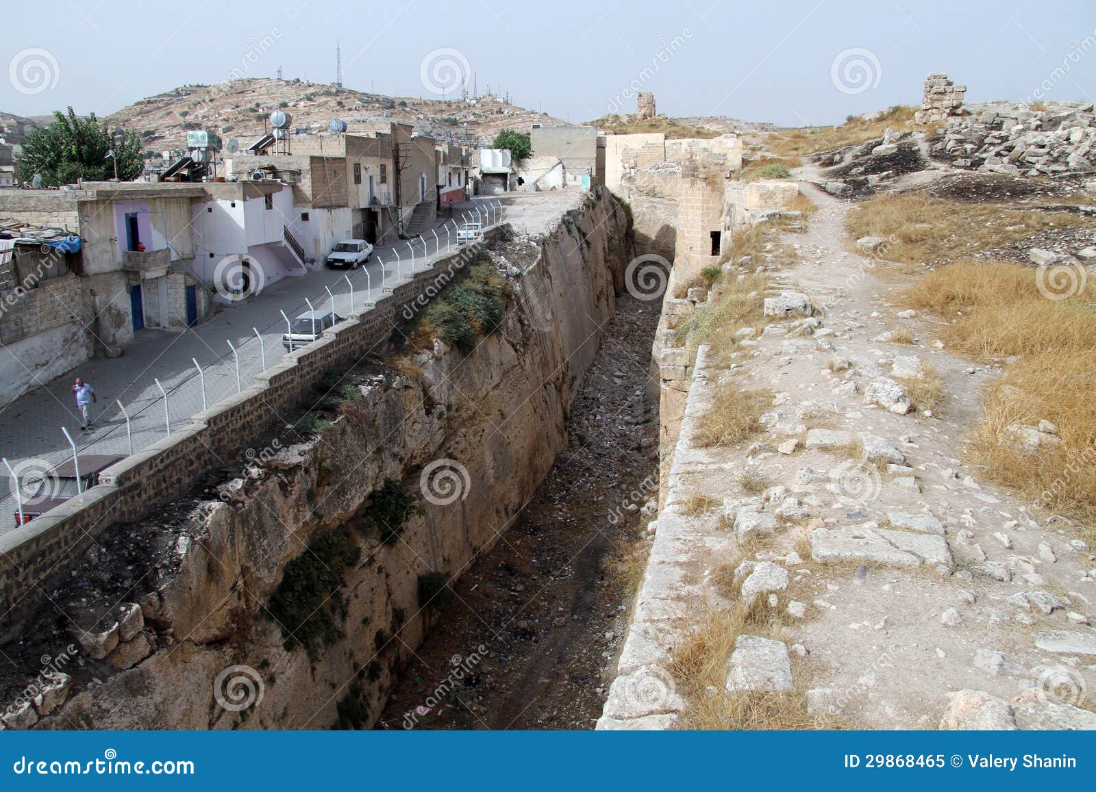 Deep ditch stock image. Image of fence, architecture - 29868465