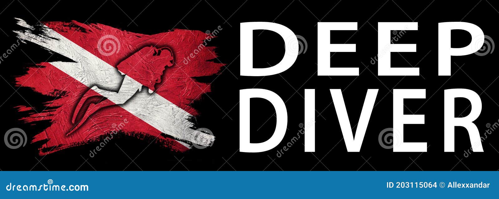 Deep Diver, Diver Down Flag, Scuba Flag Stock Photo - Image of ...