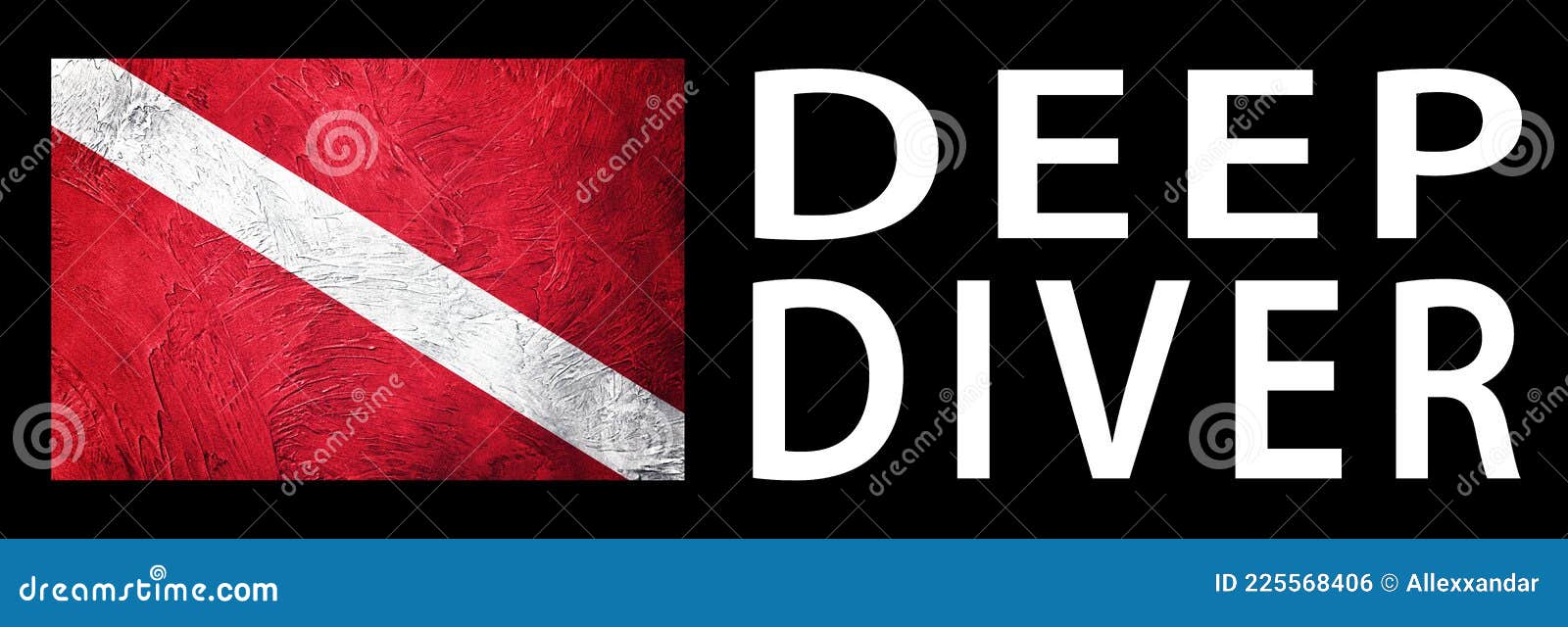 Deep Diver, Diver Down Flag, Scuba Flag Stock Photo - Image of ocean ...