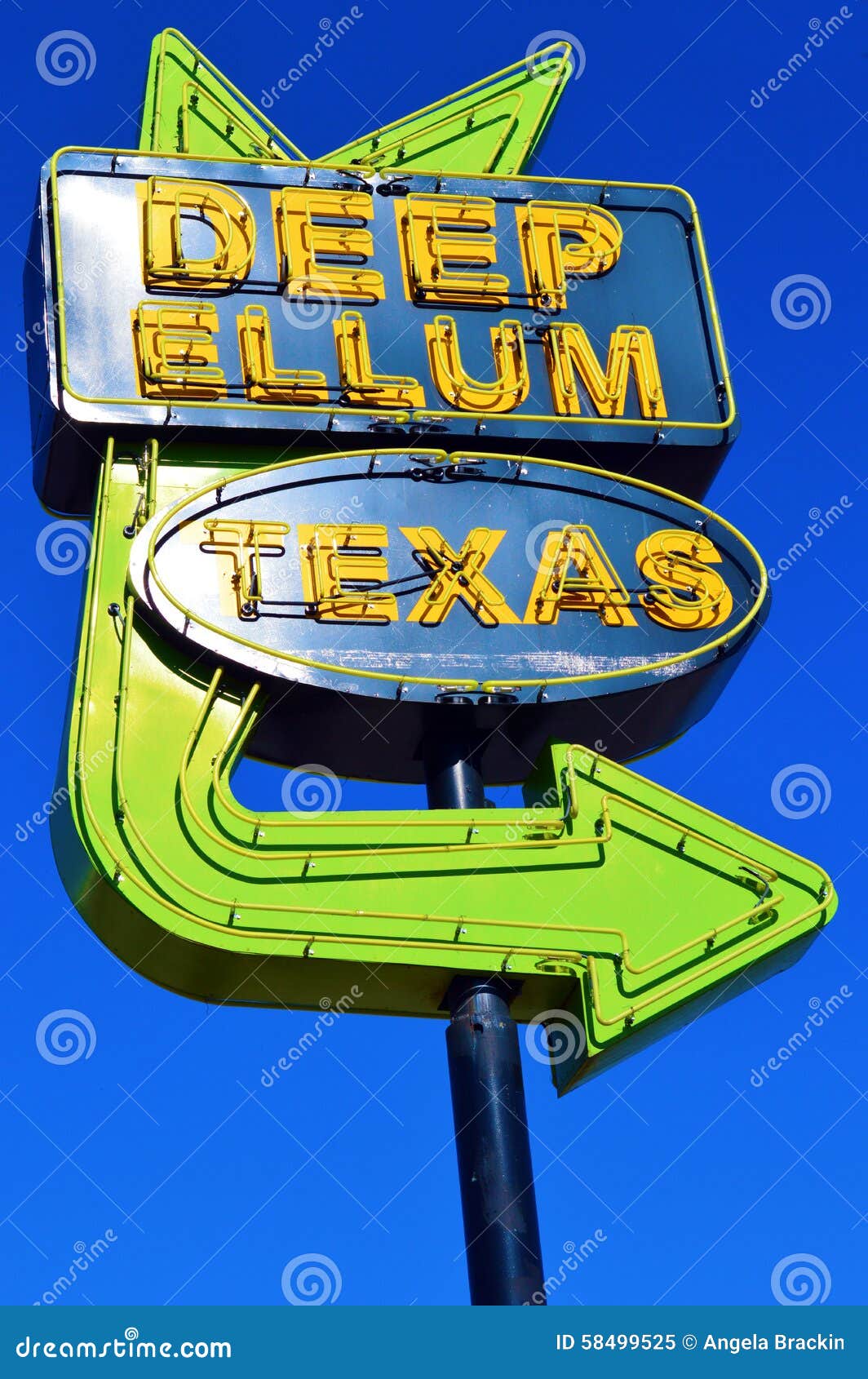 Deep elm texas sign editorial image. Image of vibrant - 58499525
