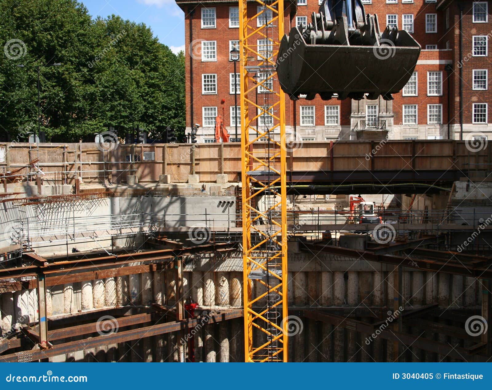 Deep Excavation Near The Foot Path Due To Underground Cable Work Stock ...
