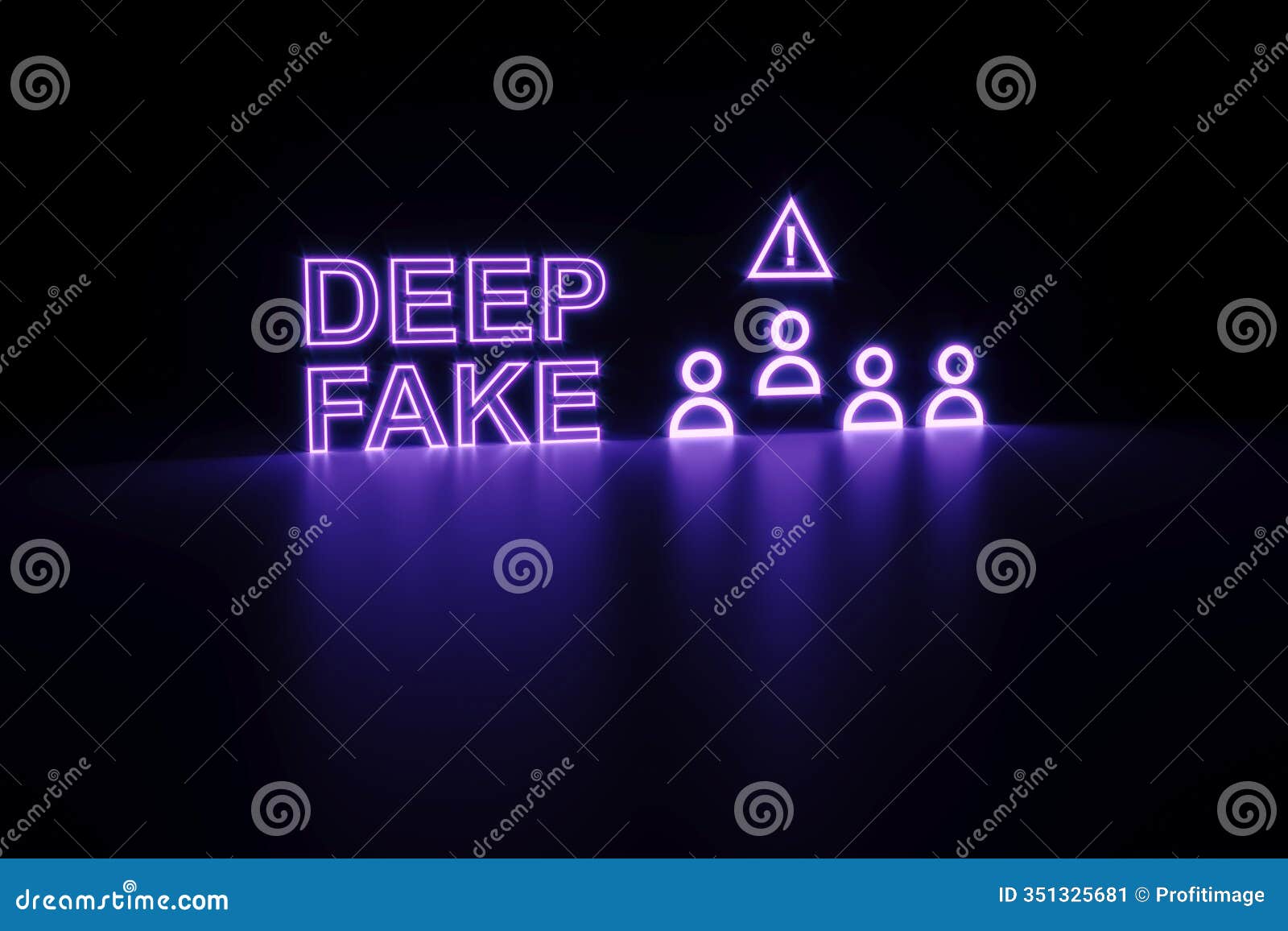 5S Neon Concept Self Illumination Background 3D Stock Illustration ...