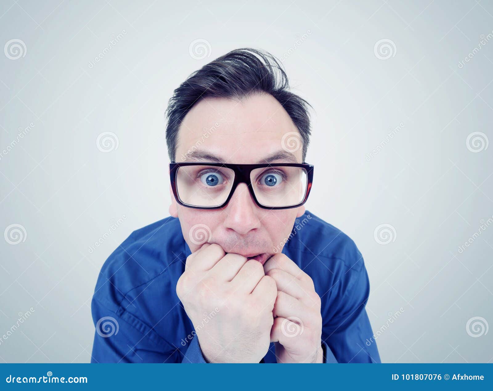 Deep Fear of Businessman, Concept of Crisis Stock Photo - Image of ...