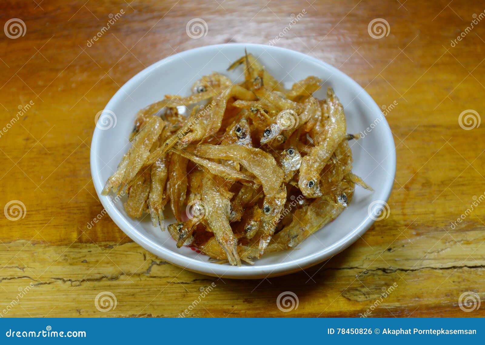 Deep Fried Anchovy on Little Cup Stock Photo - Image of mineral, little ...