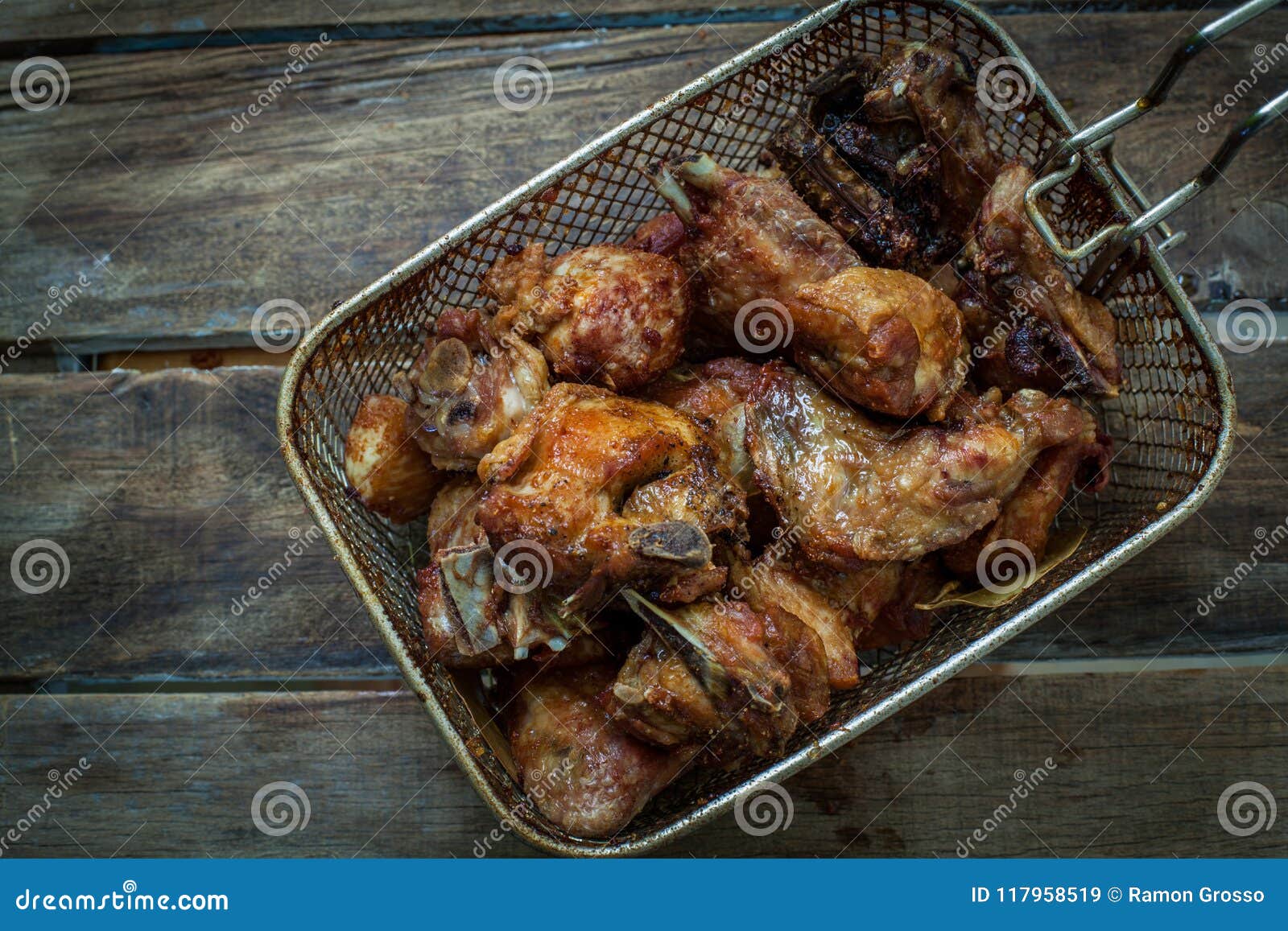 Chicken fried on table stock image. Image of plate, chicken - 117958519