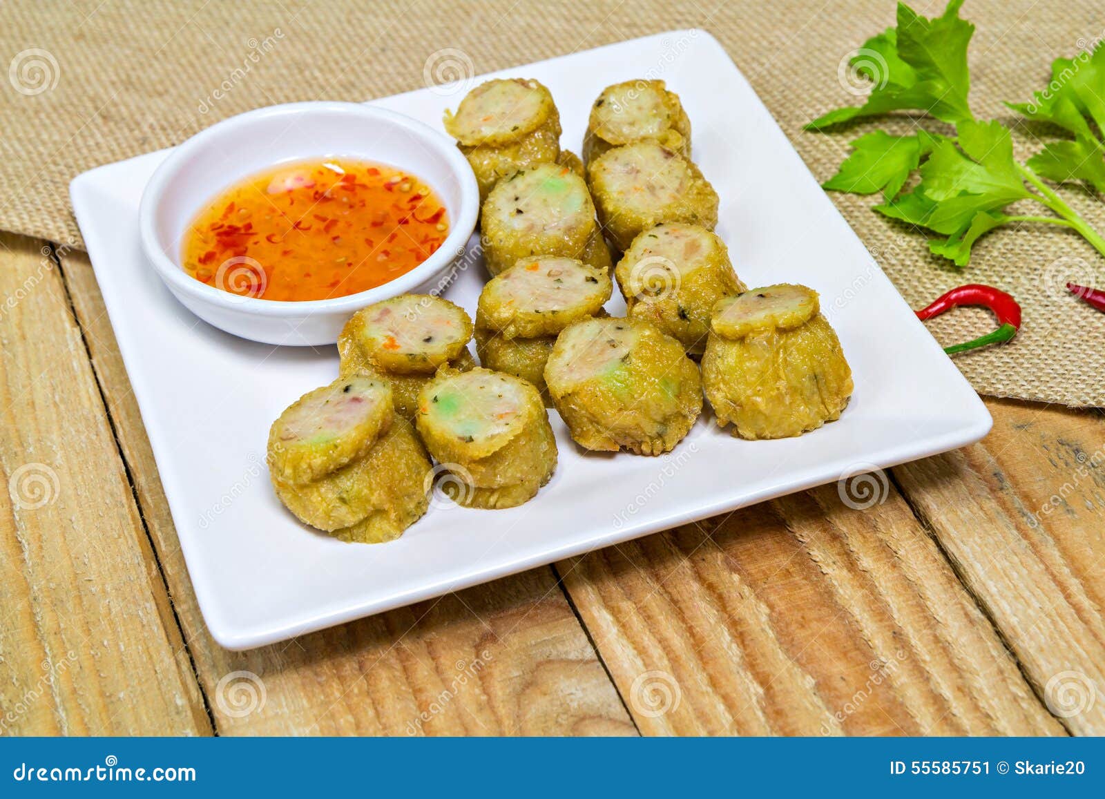 Deep Fried Chicken Roll stock image. Image of asian, breakfast - 55585751