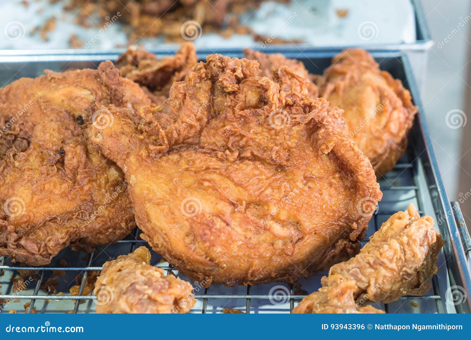 Deep fried chicken stock photo. Image of cuisine, healthy - 93943396