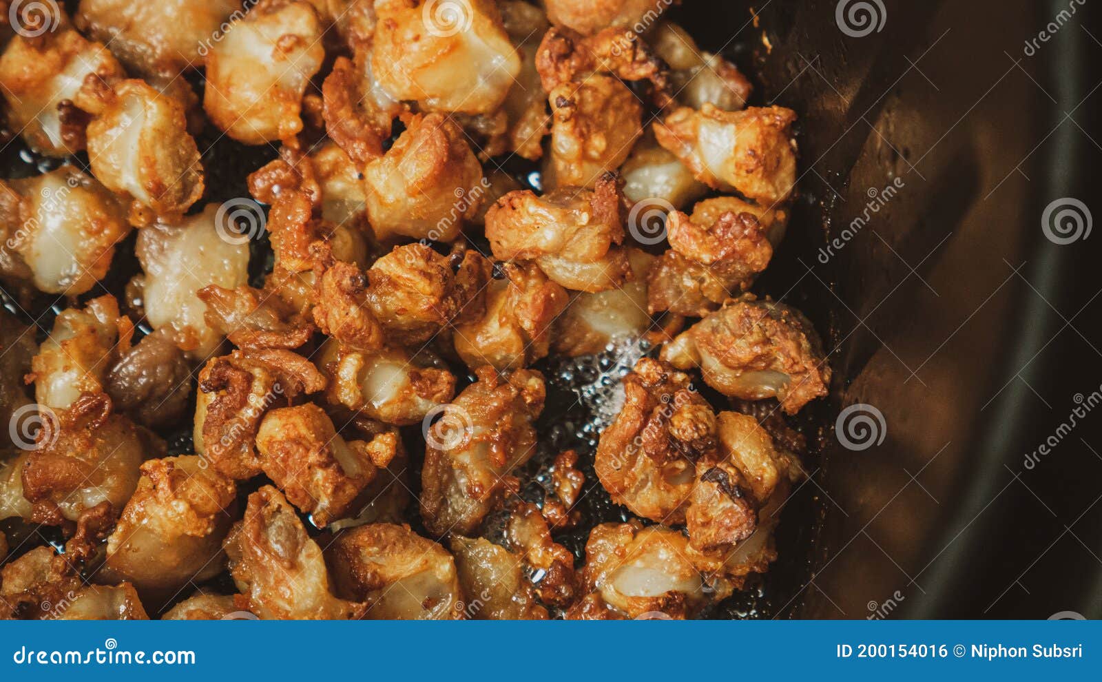 The Deep Fried Chicken Tendons for Food Content Stock Photo - Image of ...