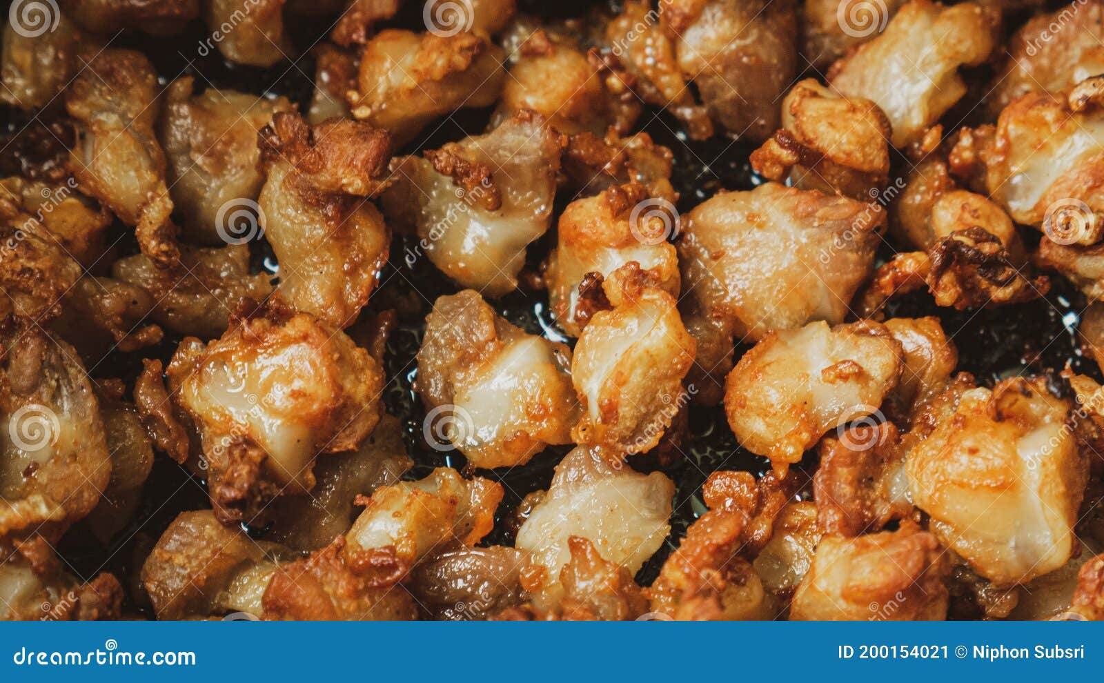 The Deep Fried Chicken Tendons for Food Content Stock Image - Image of ...
