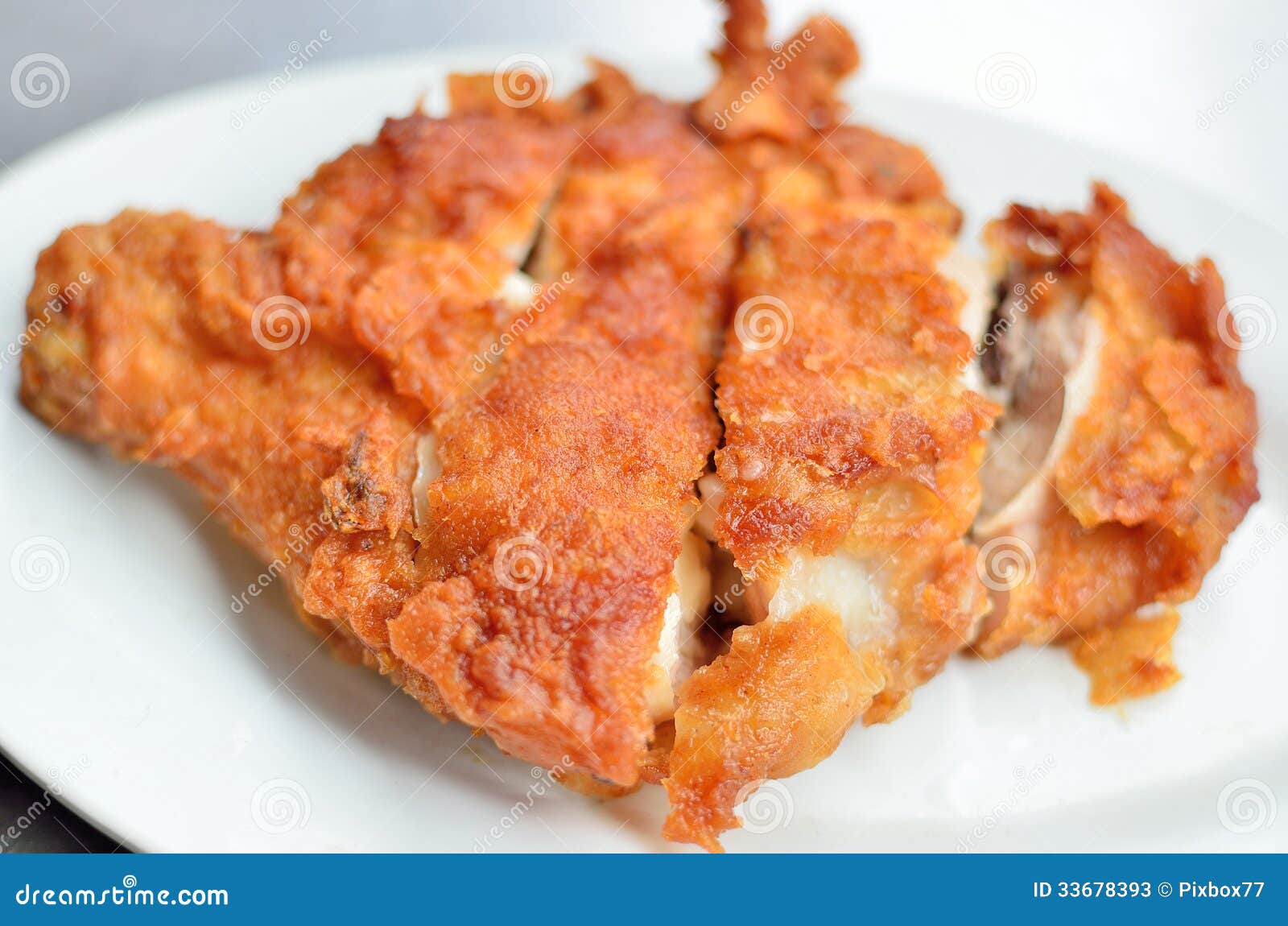 Deep fried chicken stock image. Image of fast, protein - 33678393