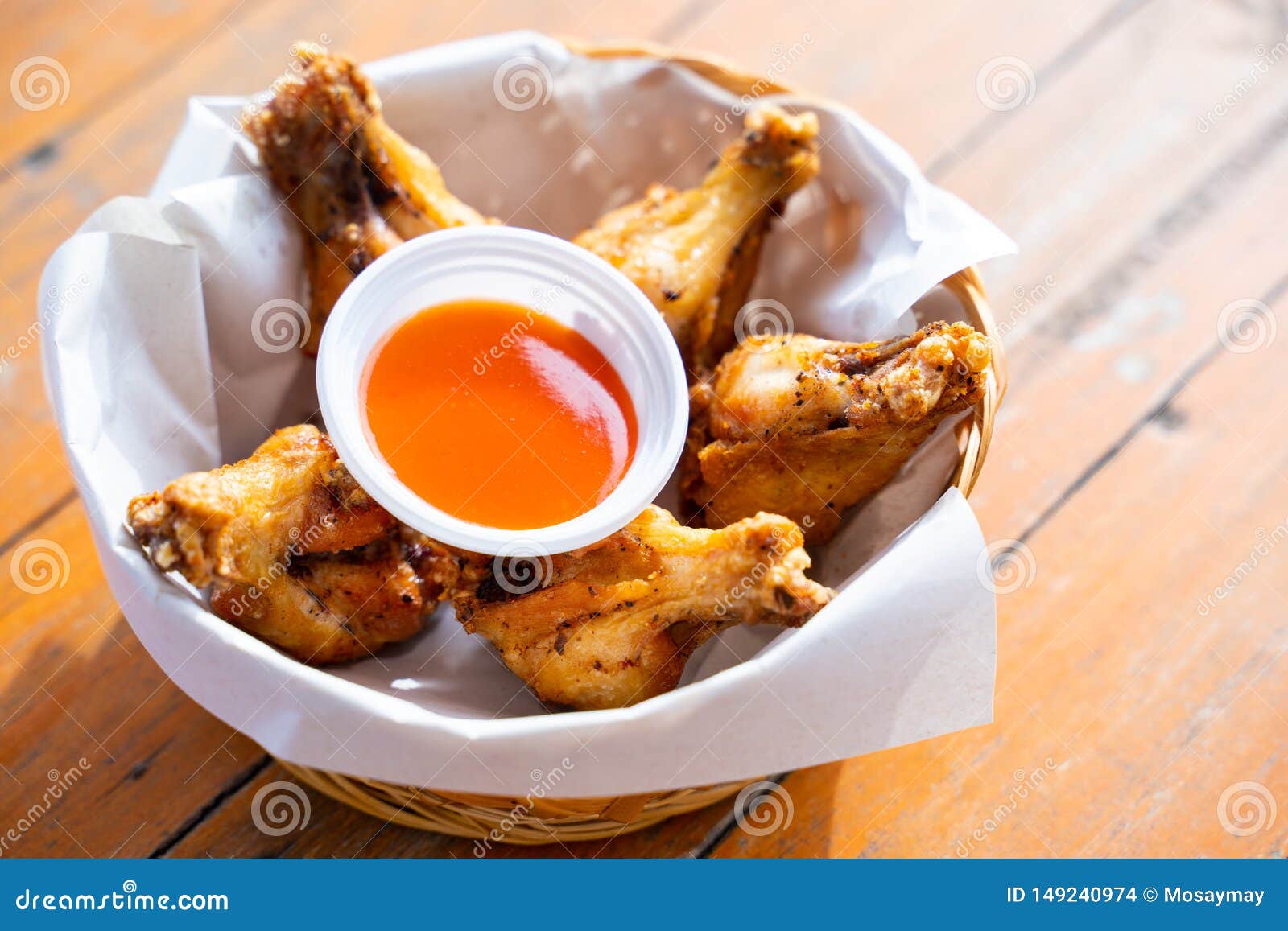 Deep Fried Chicken Wing Food Recipe Stock Photo - Image of dish, side ...