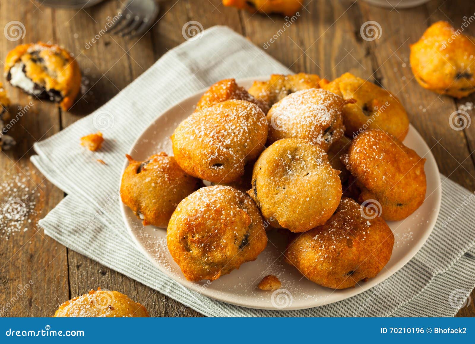 Deep Fried Chocolate Cream Cookies Stock Photo - Image of baked, sweets ...