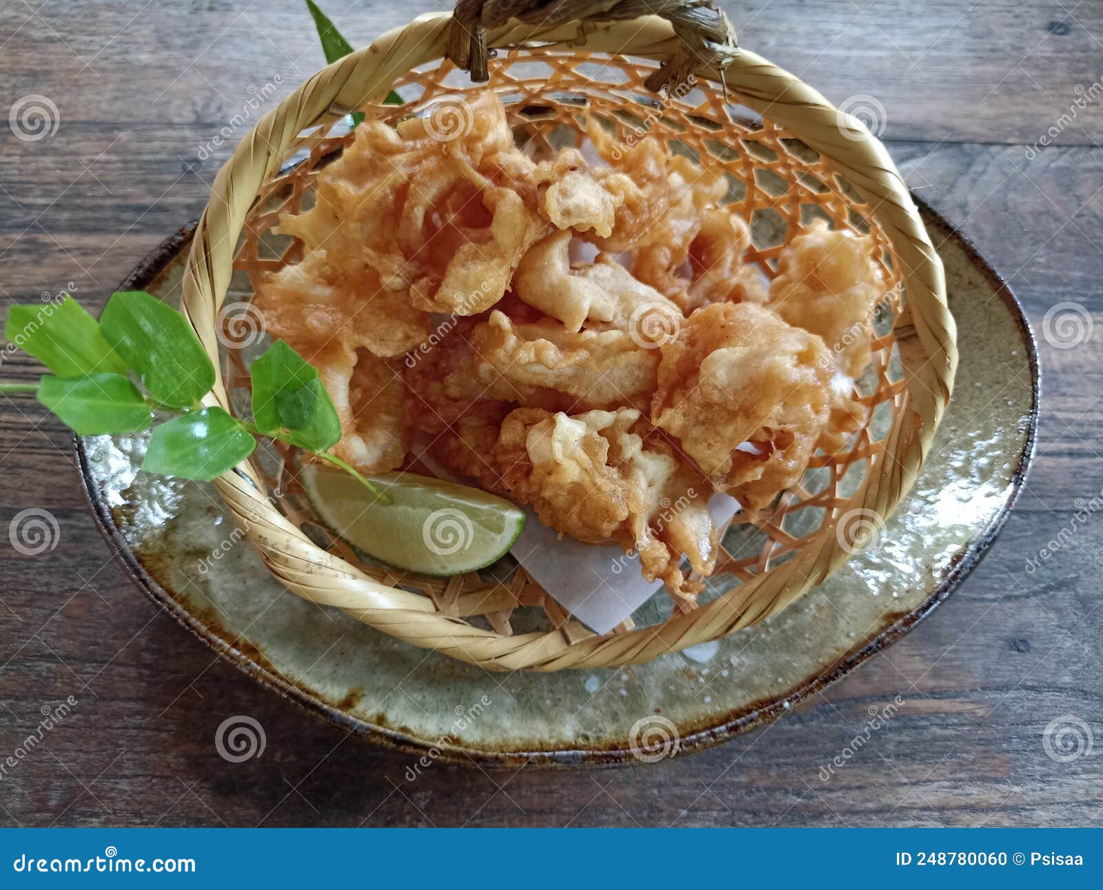 Deep Fried Crispy Squid Cuttlefish Stock Photo - Image of fried ...