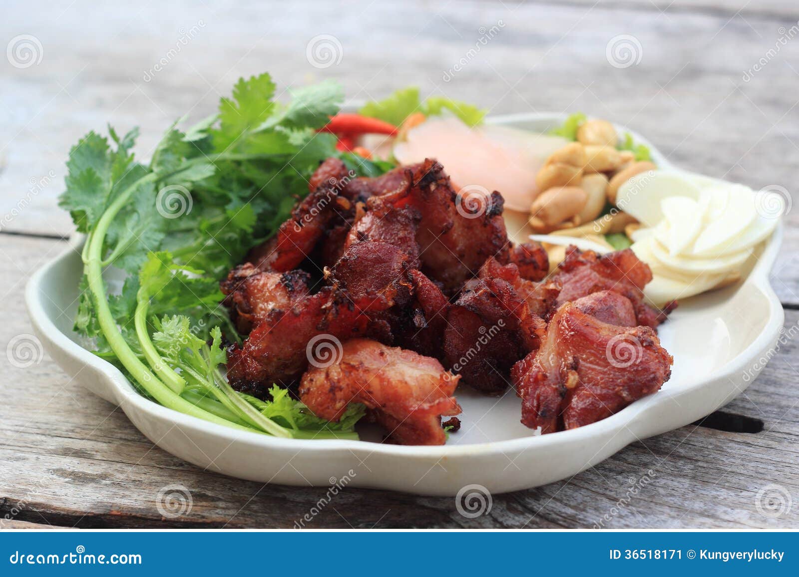 Deep Fried Fermented Pork Rib Stock Image - Image of northeastern ...