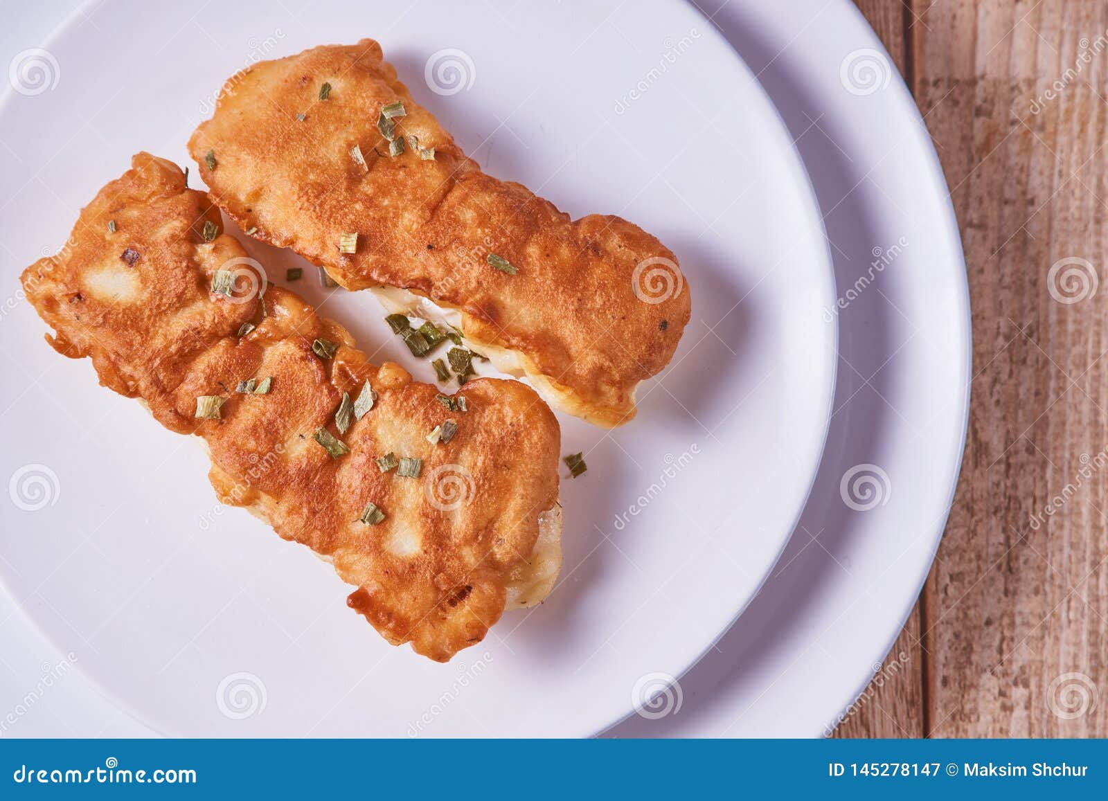 Fish Battered Deep Fried Fillet. Dinner Stock Photo | CartoonDealer.com ...