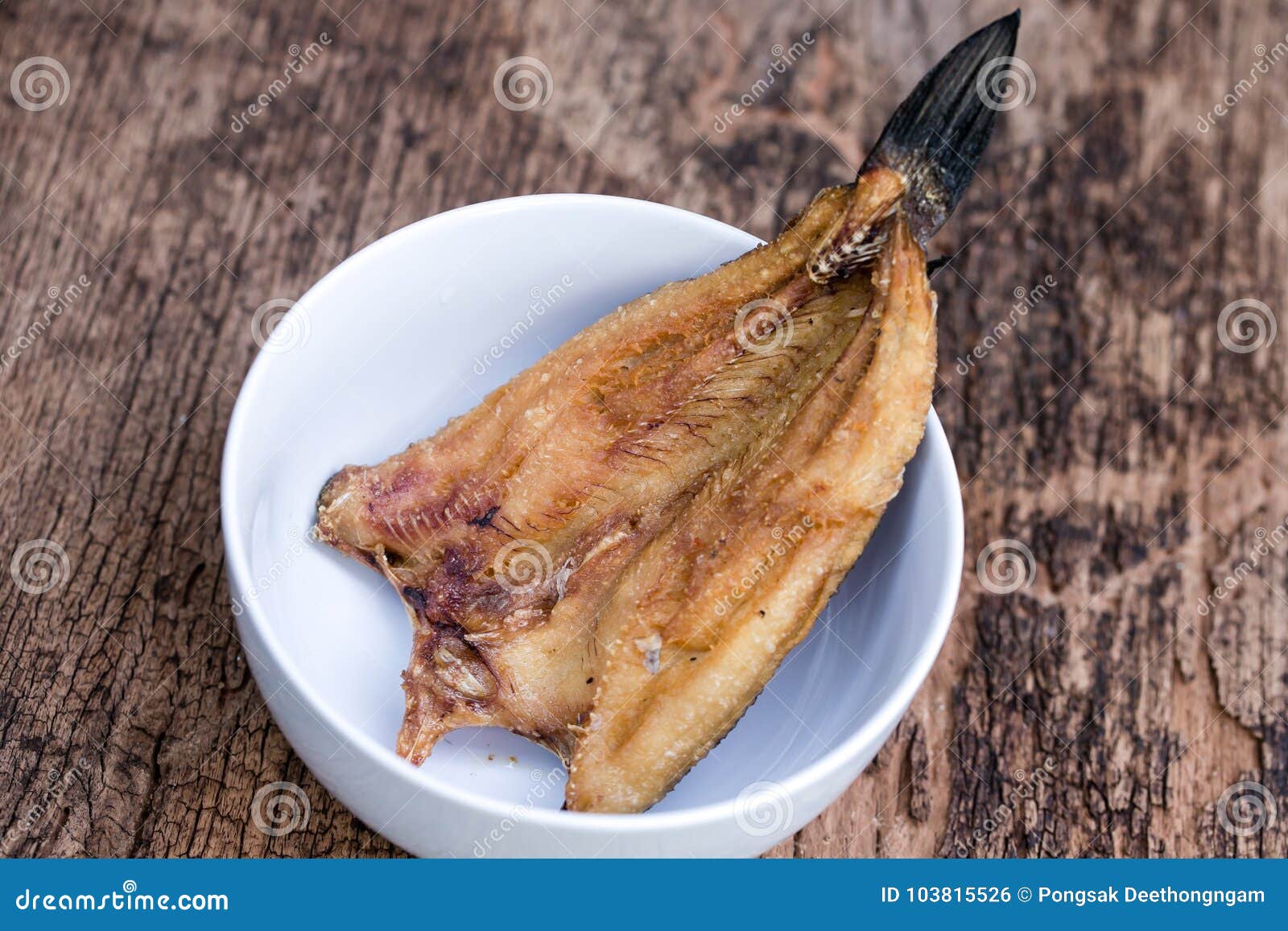 Deep Fried fish stock photo. Image of cuisine, bangkok - 103815526