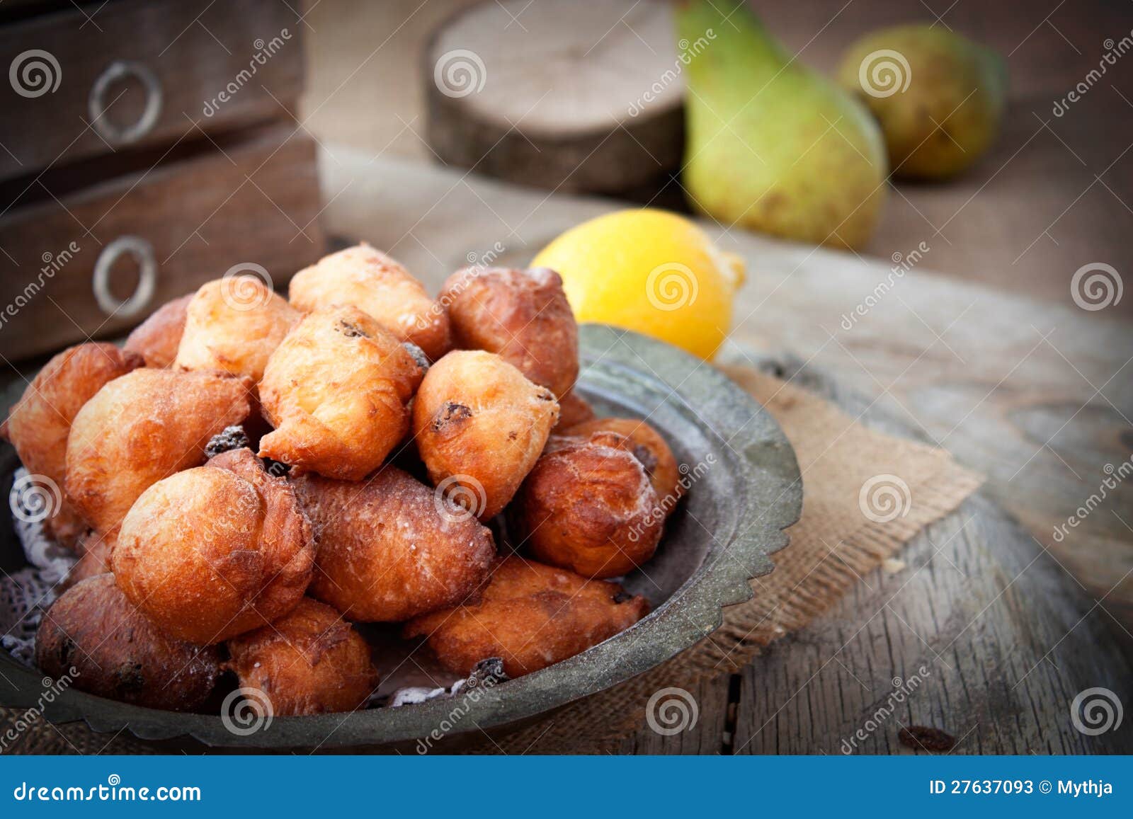 Deep fried fritters donuts stock image. Image of dessert - 27637093