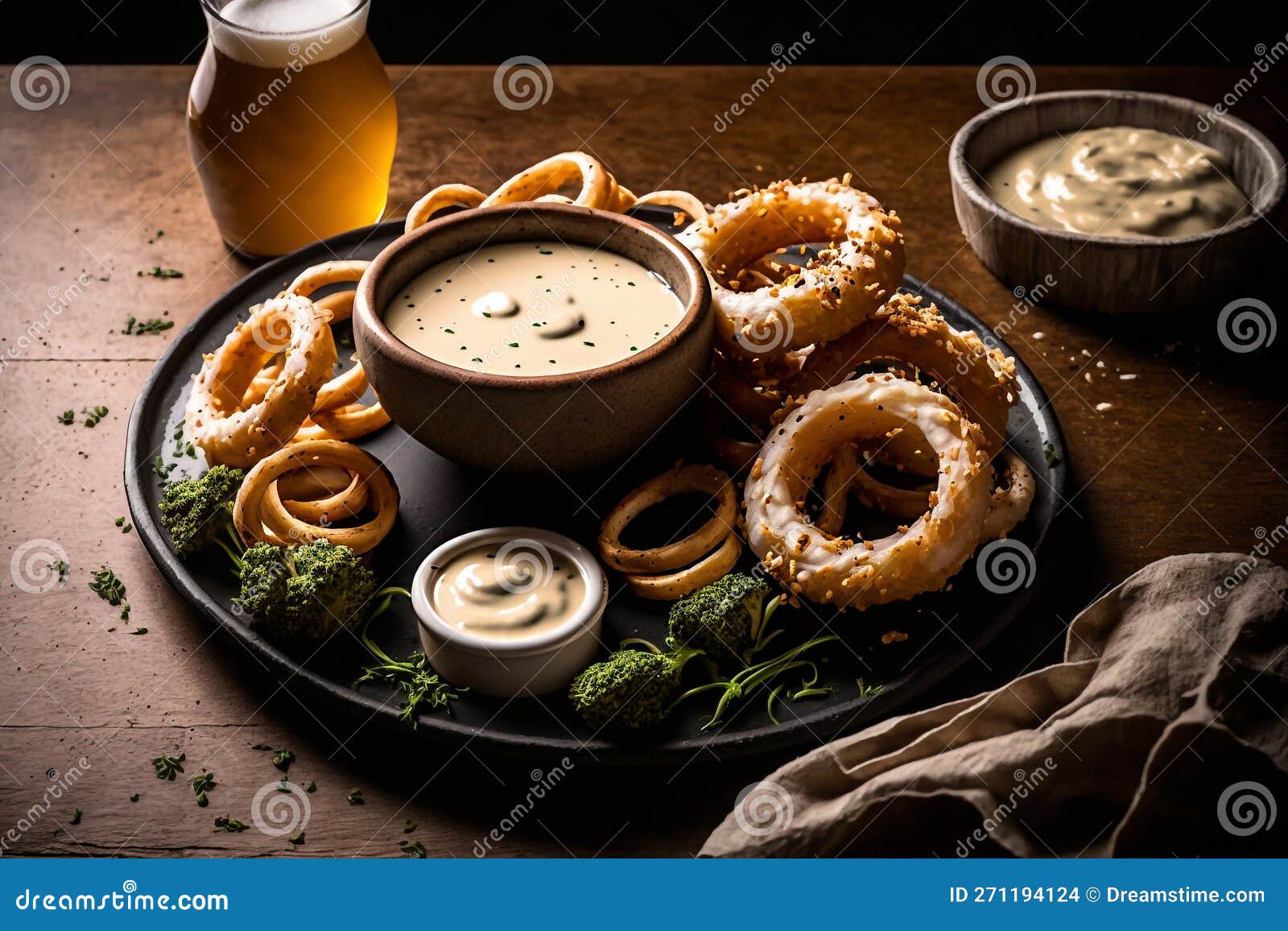 Crunchy Fried Onion Rings Ketchup Stock Illustrations – 19 Crunchy ...
