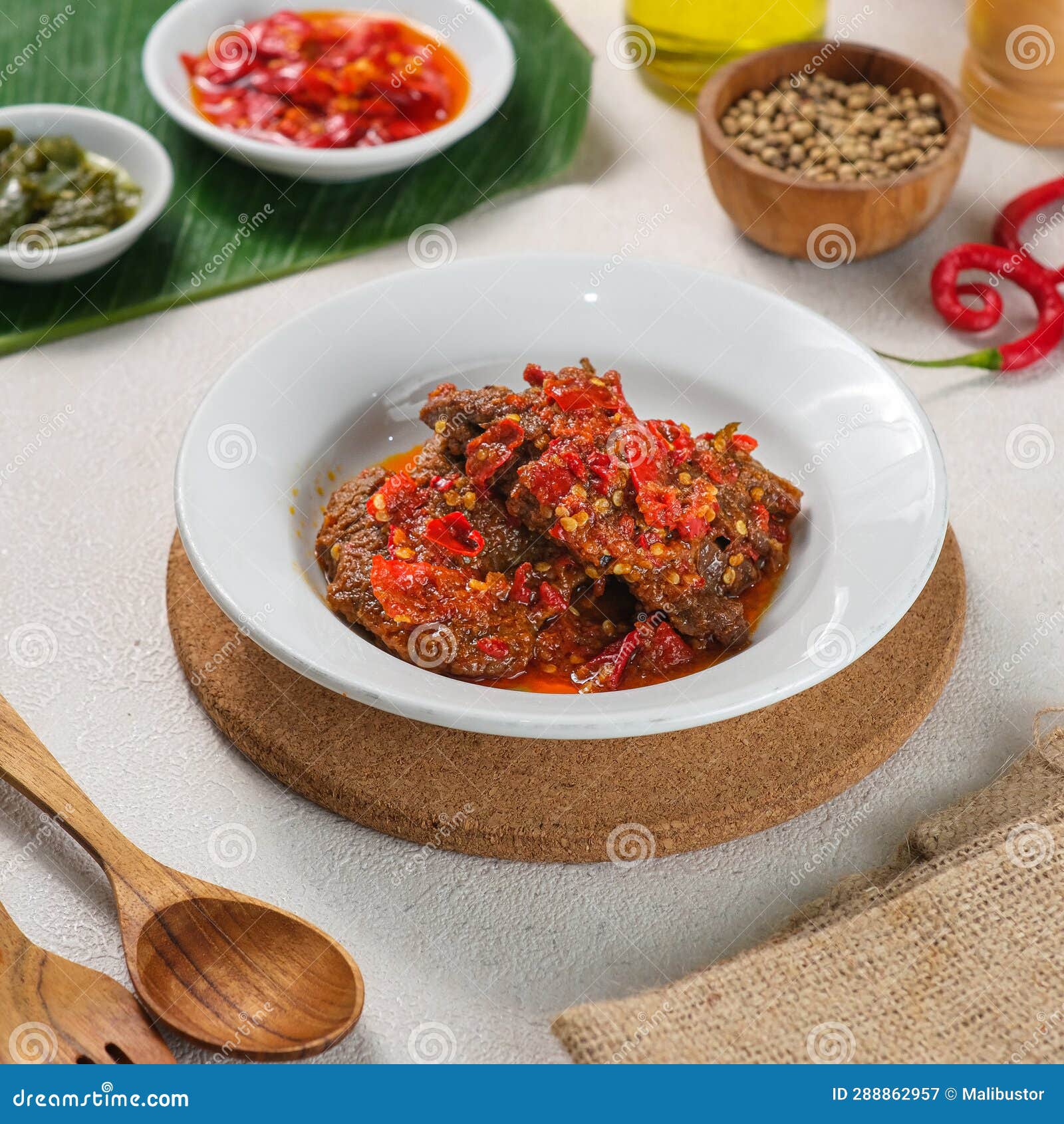 Deep-fried Lung Ballado with Sauteed Red Chili Stock Image - Image of ...