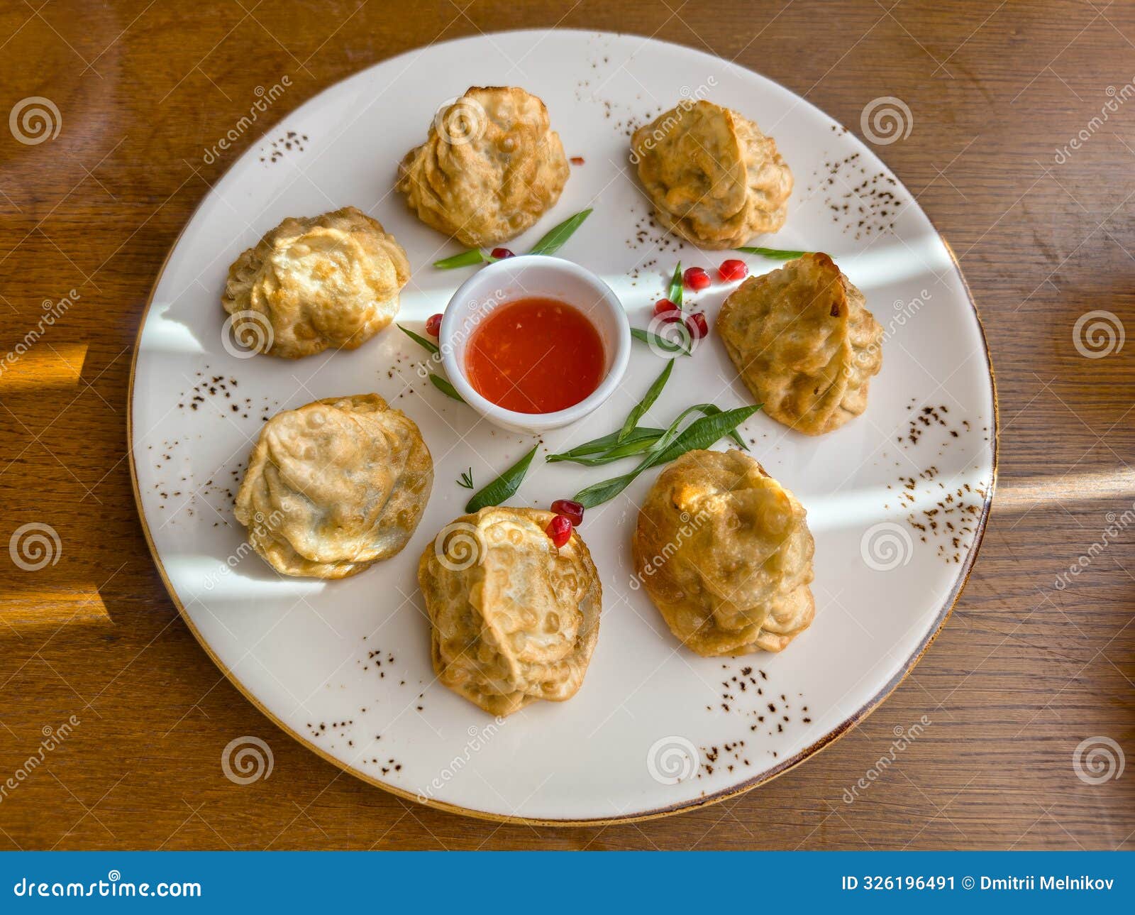 Deep-fried Manta Rays on Plate. Stock Image - Image of delicious ...