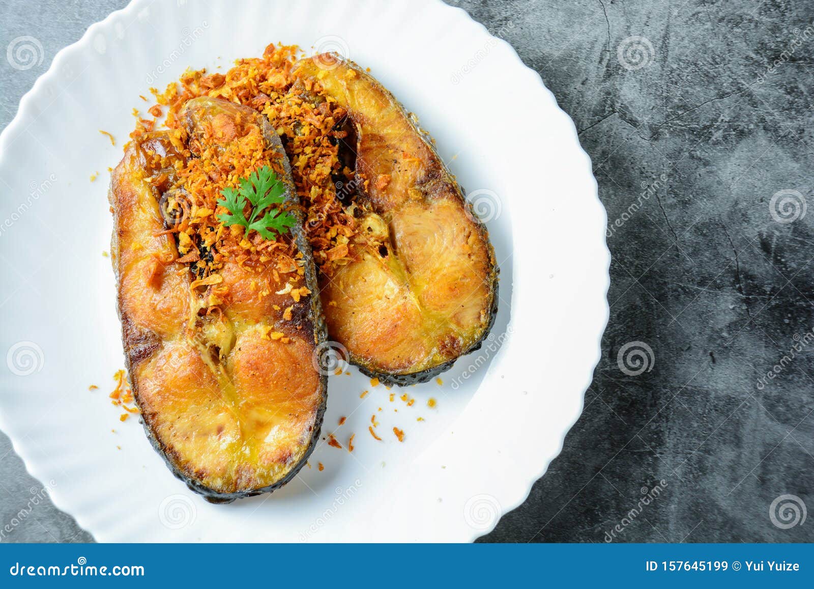 Deep Fried Pangasius Fish with Black Pepper Garlic and Fish Source ...