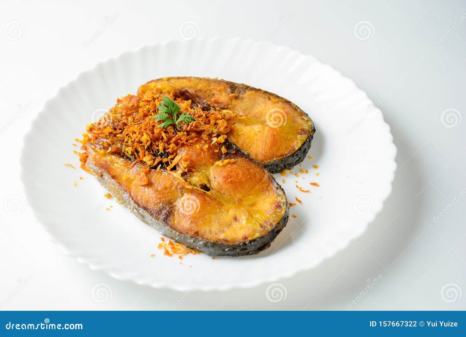 Deep Fried Pangasius Fish with Black Pepper Garlic and Fish Source ...