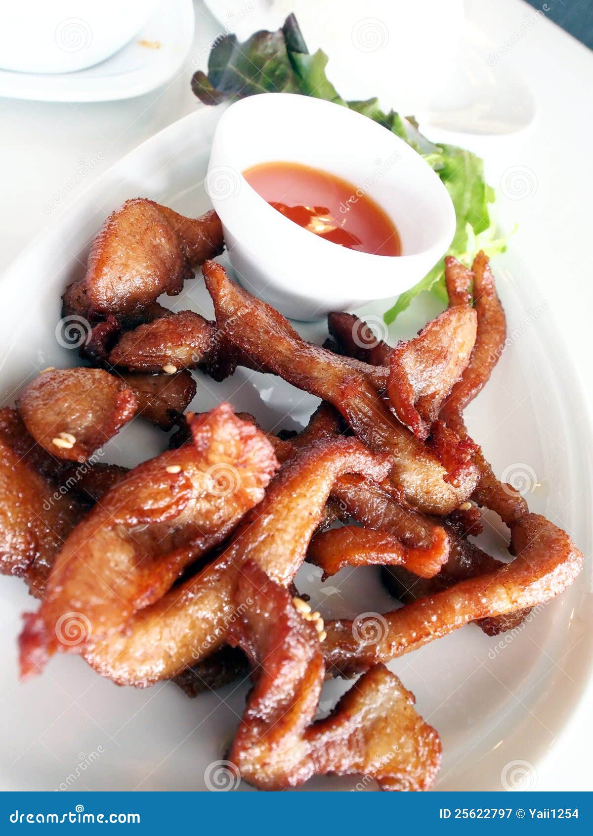 Deep Fried Pork stock image. Image of meat, chopsticks - 25622797