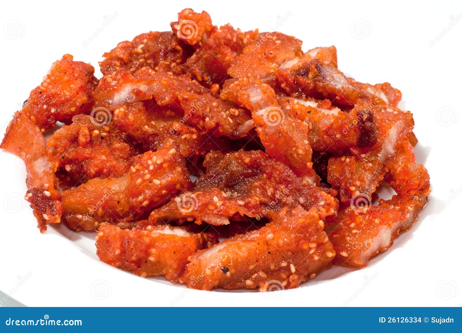 Deep fried pork stock photo. Image of meal, asia, chili - 26126334