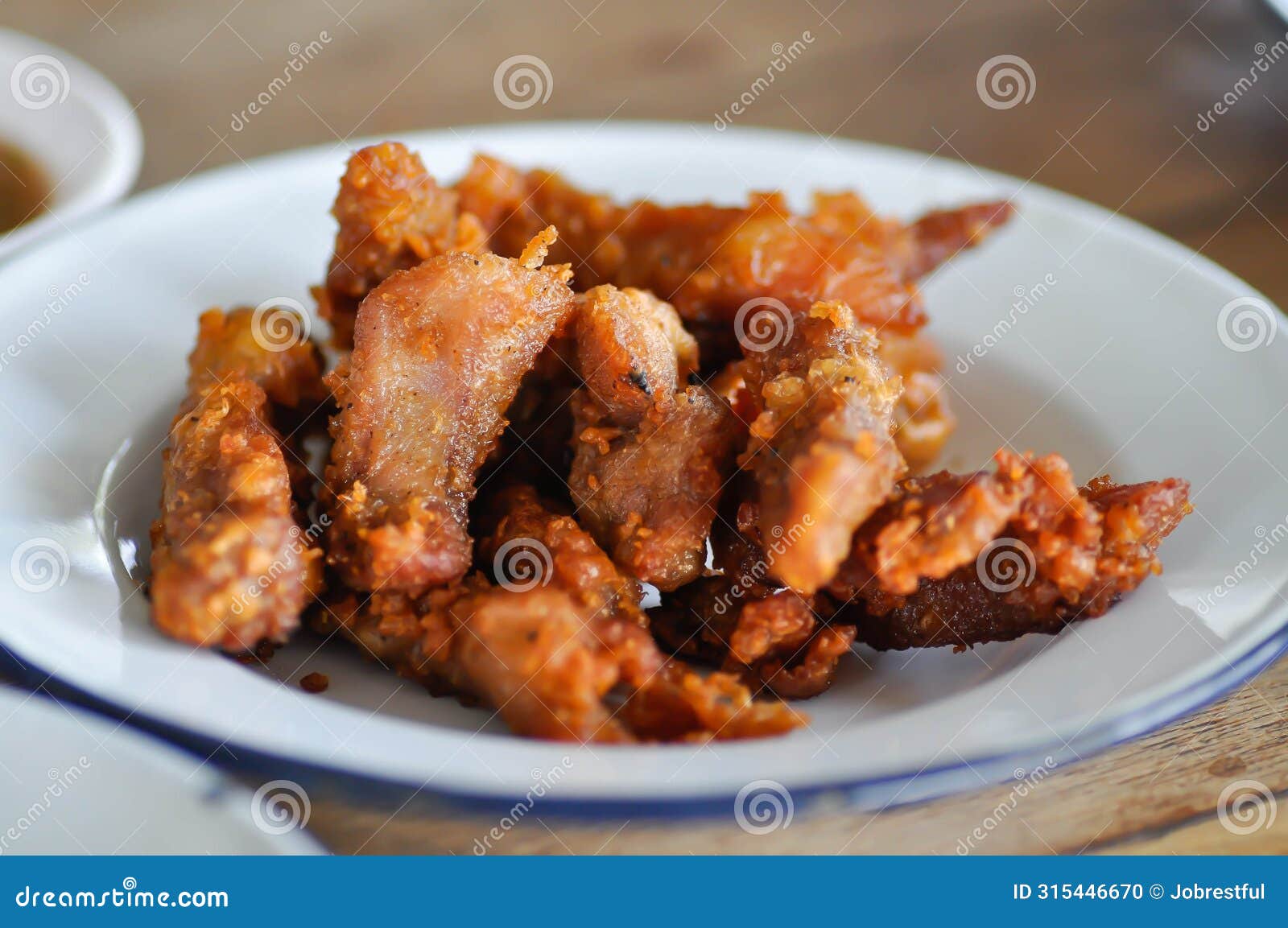 Deep Fried Pork, Pork or Fried Pork Stock Photo - Image of slice, food ...
