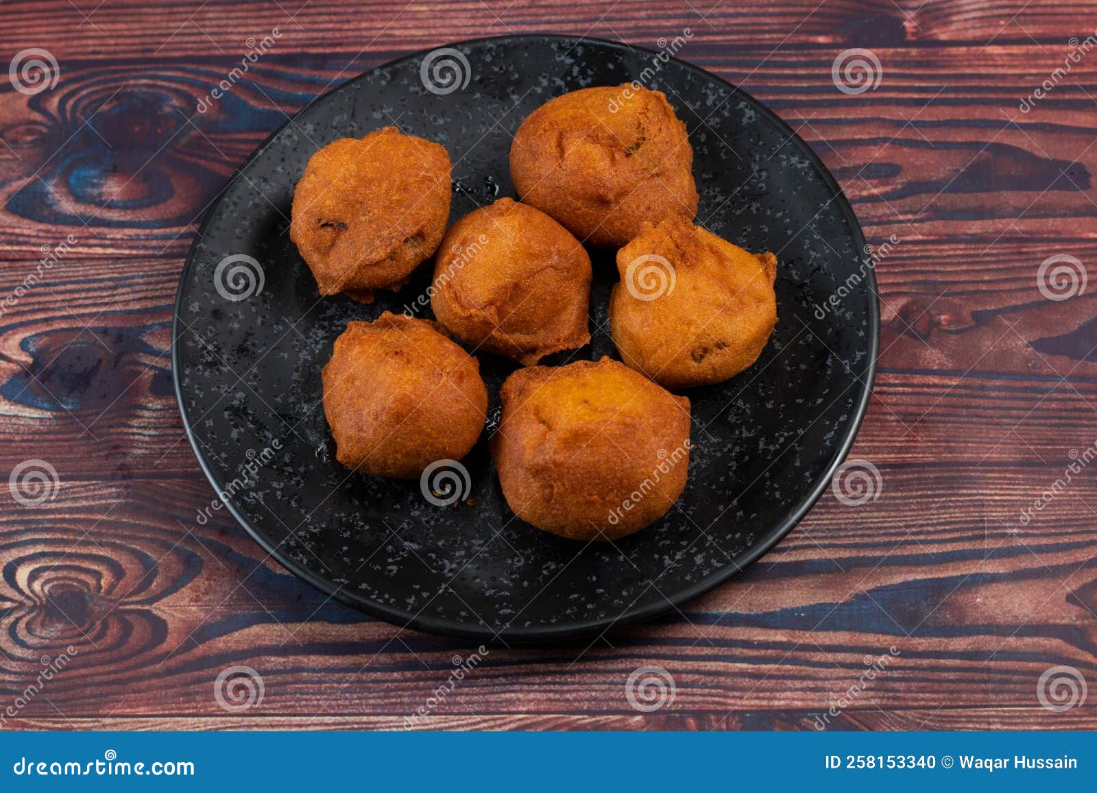 Deep Fried Potato Chop Served in a Dish Isolated on Table Side View ...