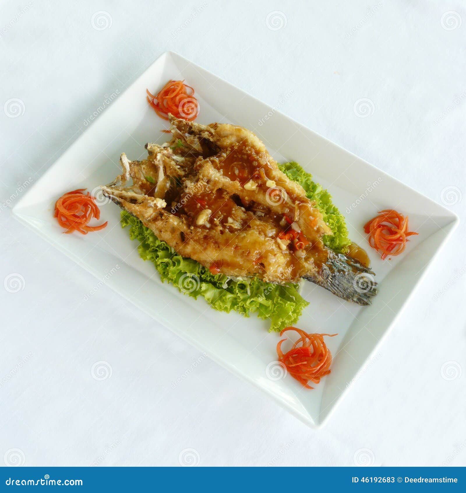 Deep Fried Sand Goby Fish with X.o Stock Image - Image of fried, menu ...